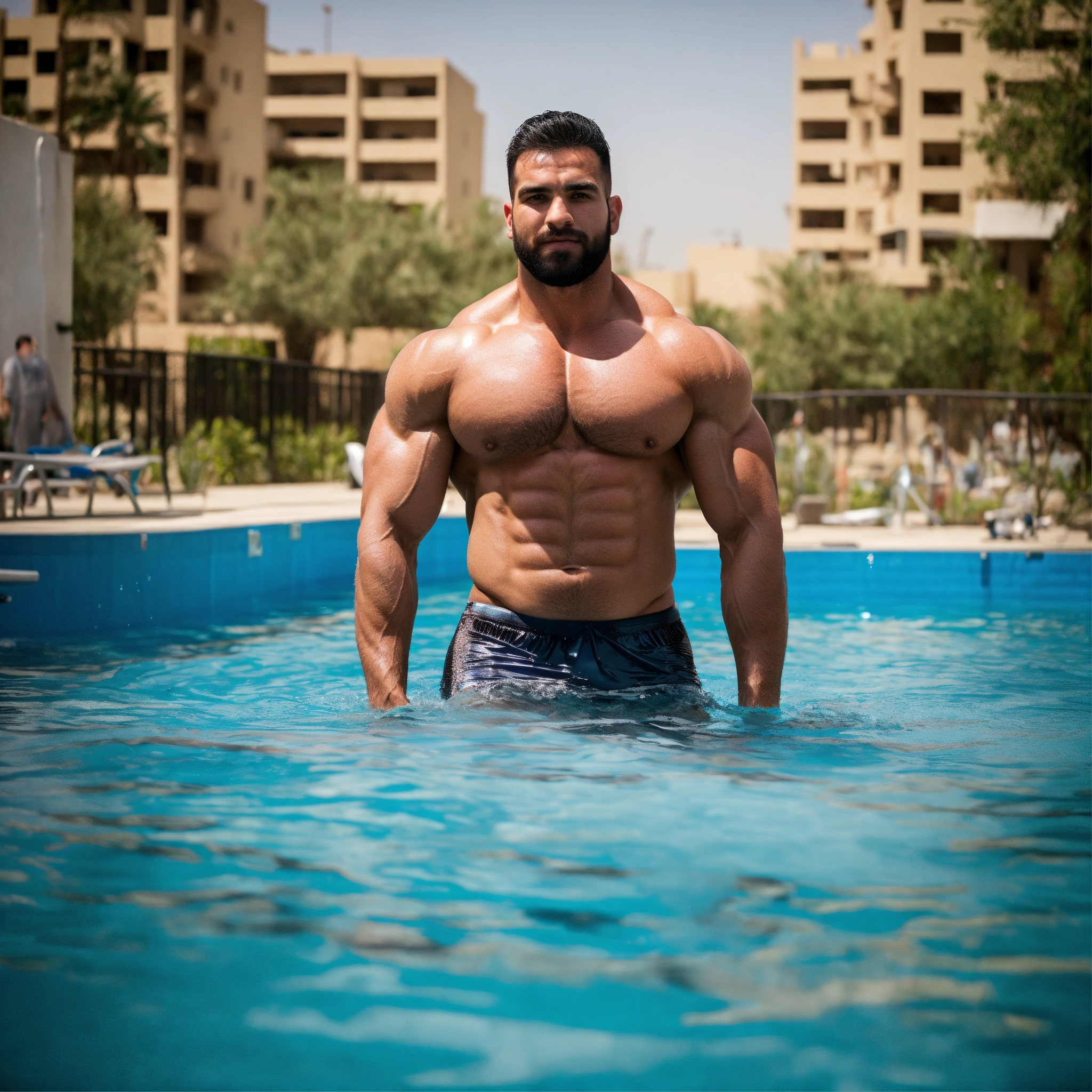 Lexica - 30-year-old man with big muscles, big bodybuilder, body like a ...