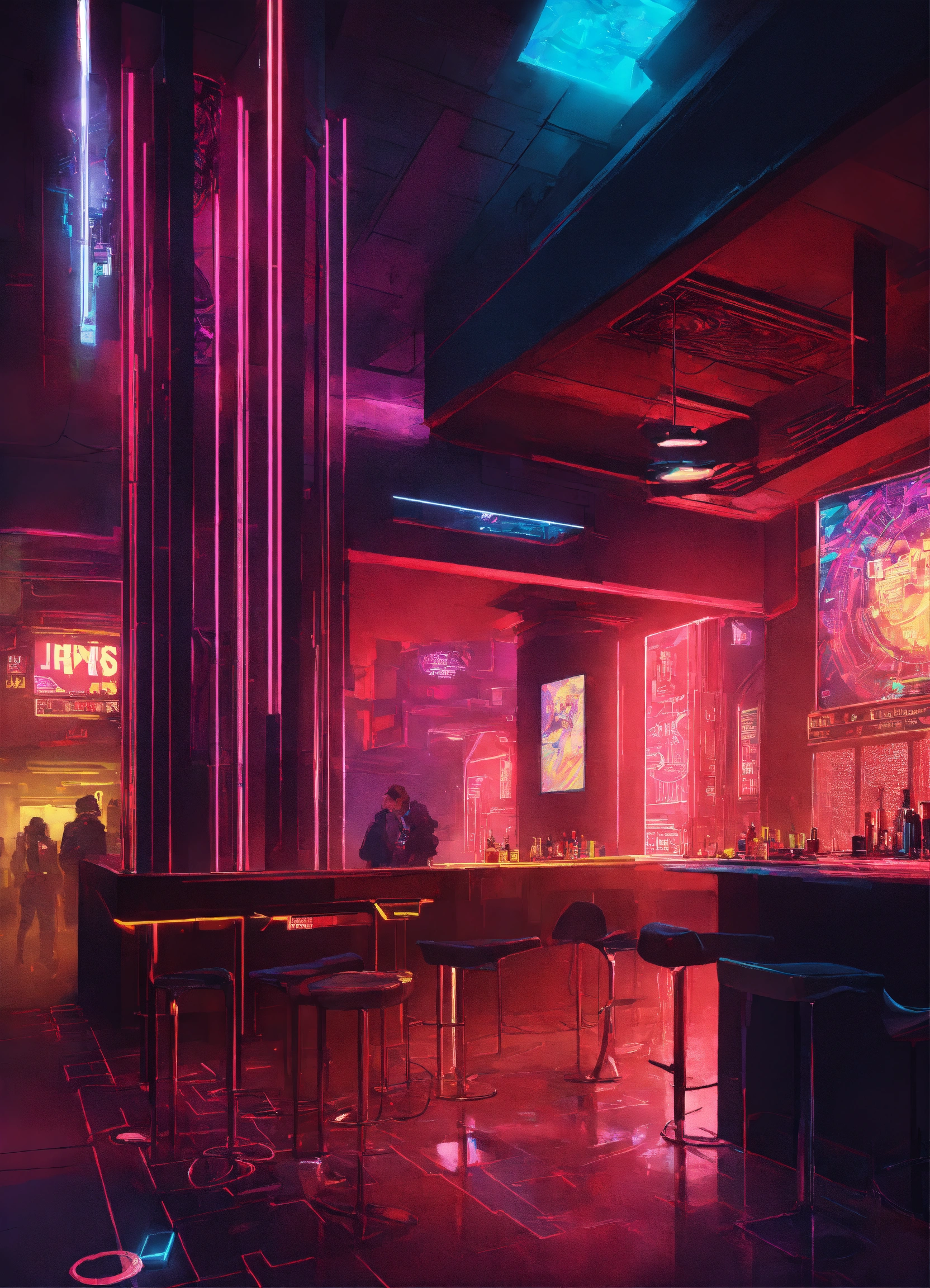 Lexica - Layout for a cyberpunk night club