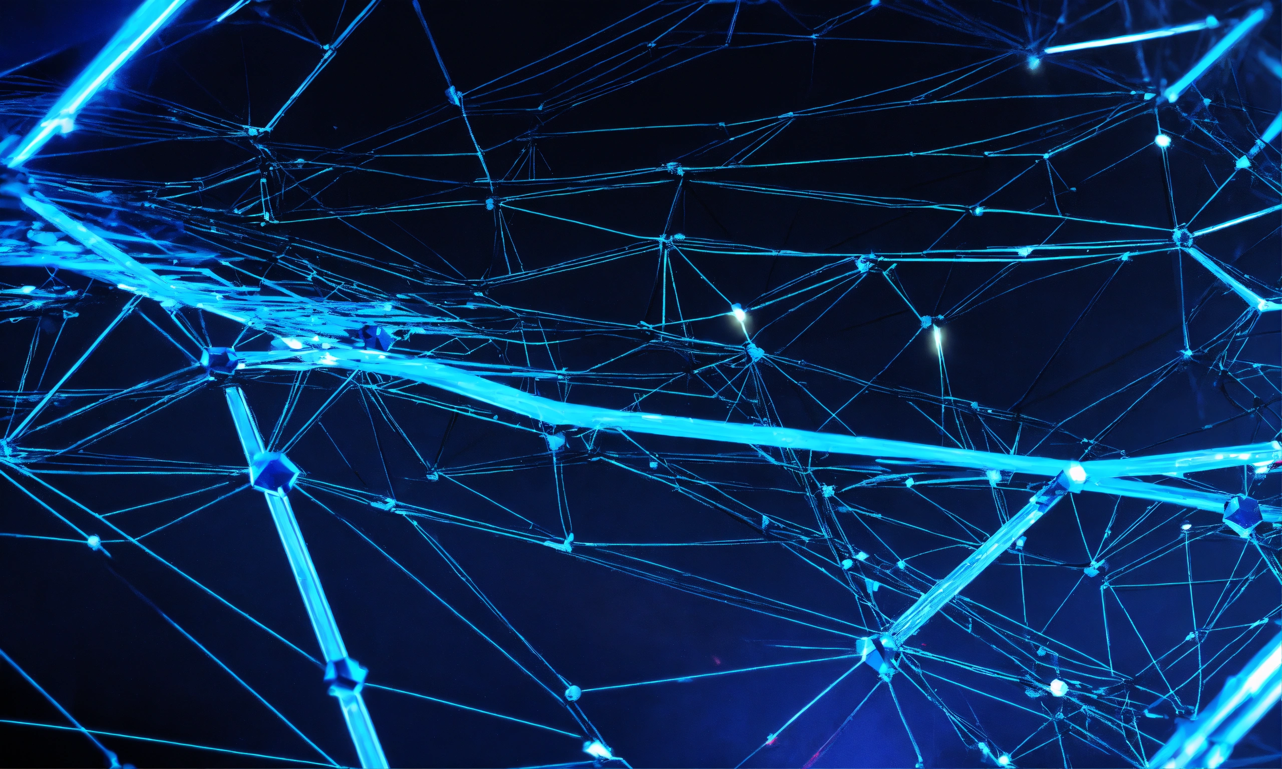 Lexica - Blue tech network nodes background