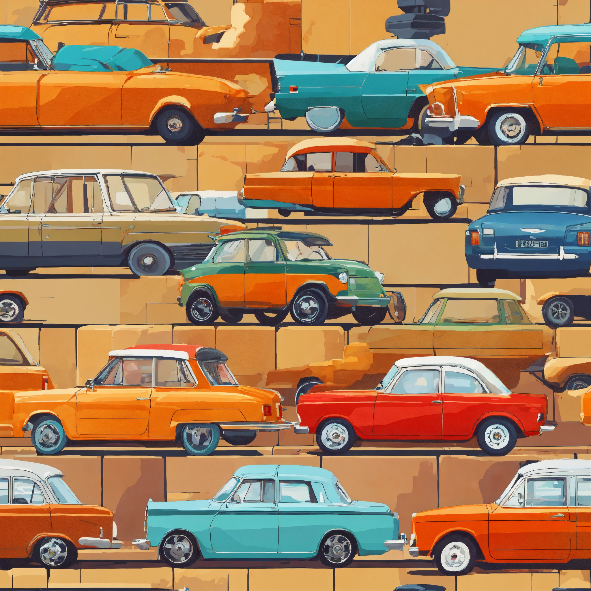 Lexica - Repeating pattern, flat, illustration, vector art, high ...