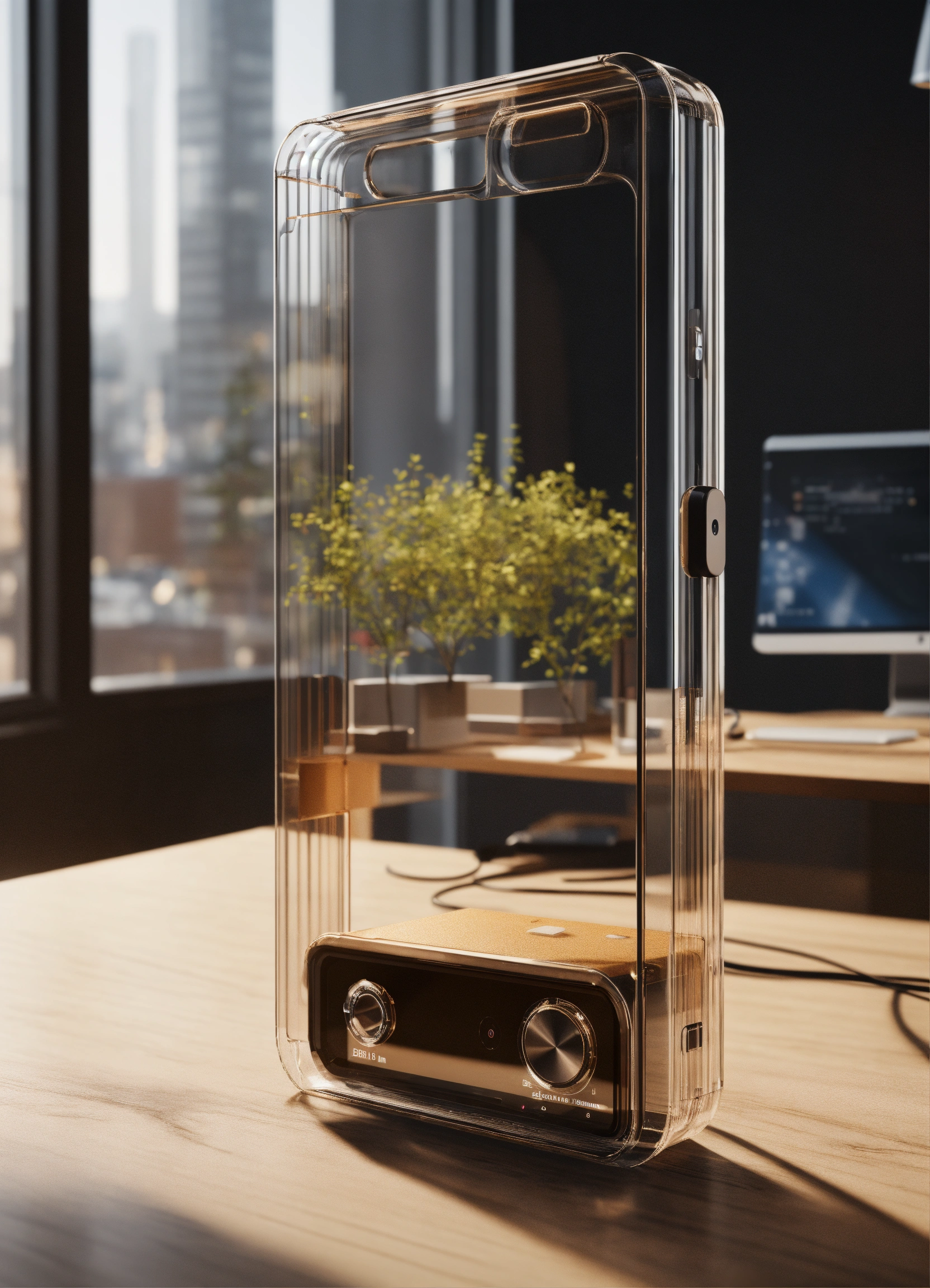 Lexica - A see through polycarbonate phone, render, designed by Dieter ...