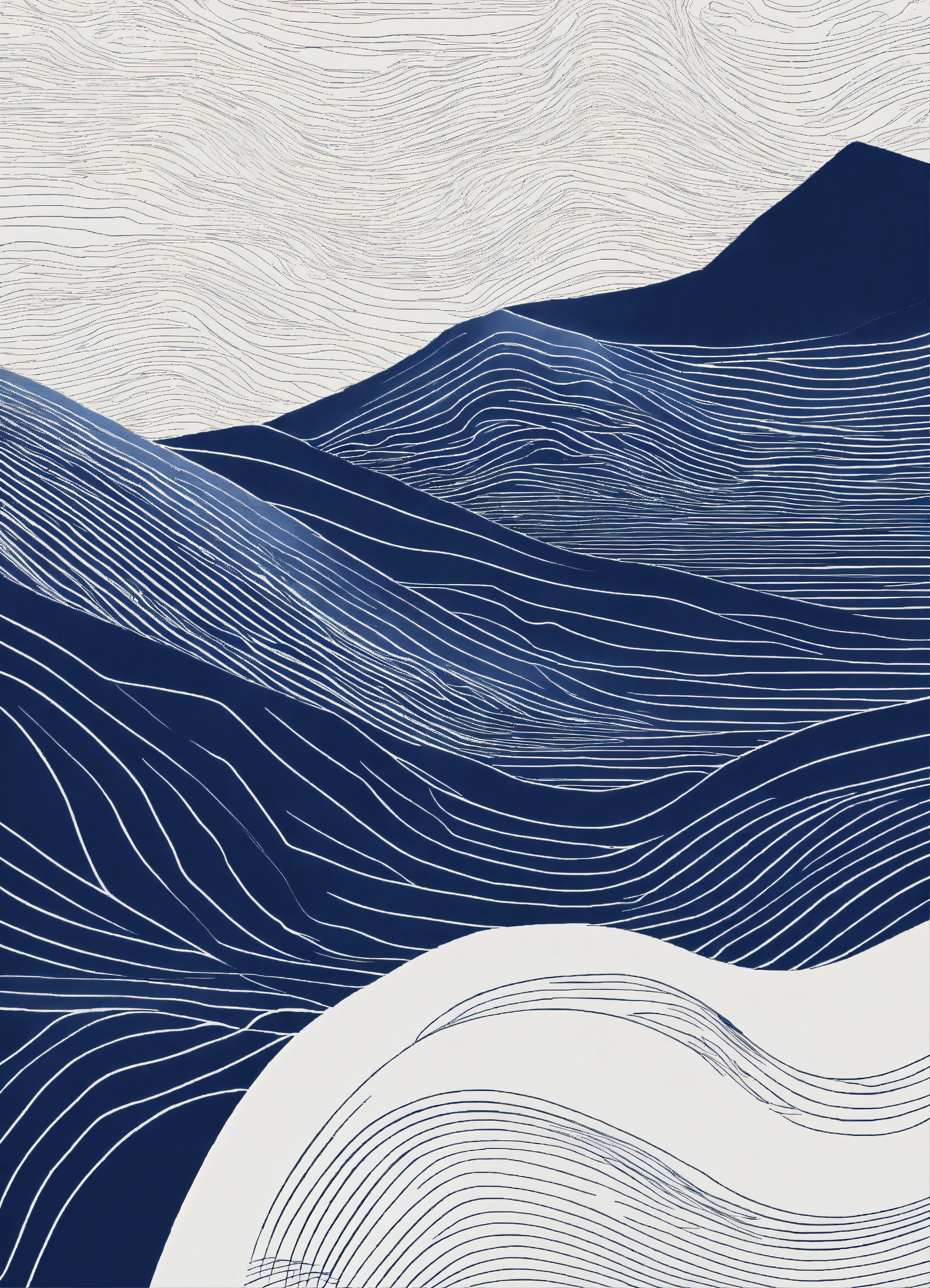 Lexica - A minimalist 2d white background with a nice dark blue ...