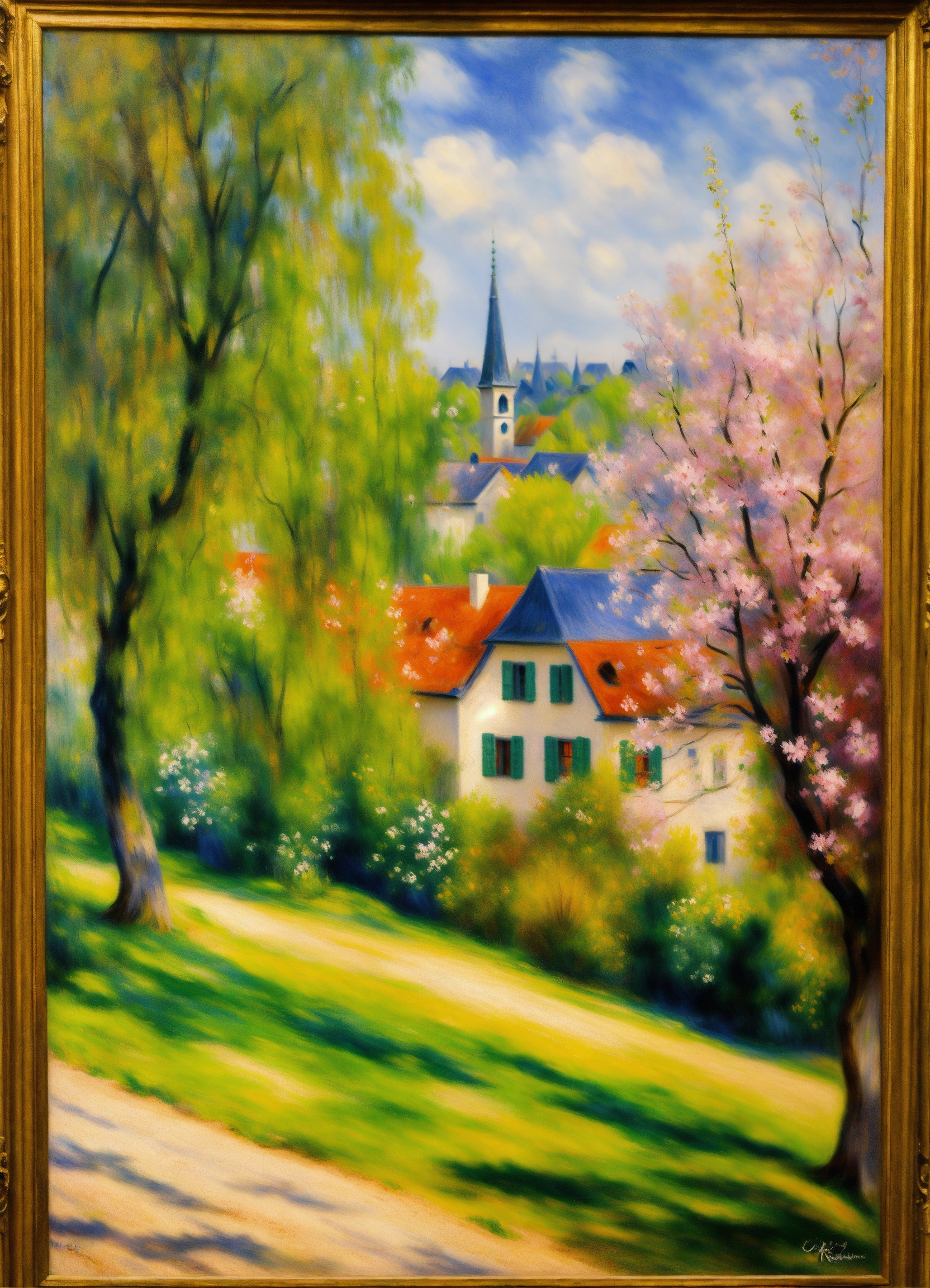 Lexica - Renoir’s painting spring in Ulm, Germany