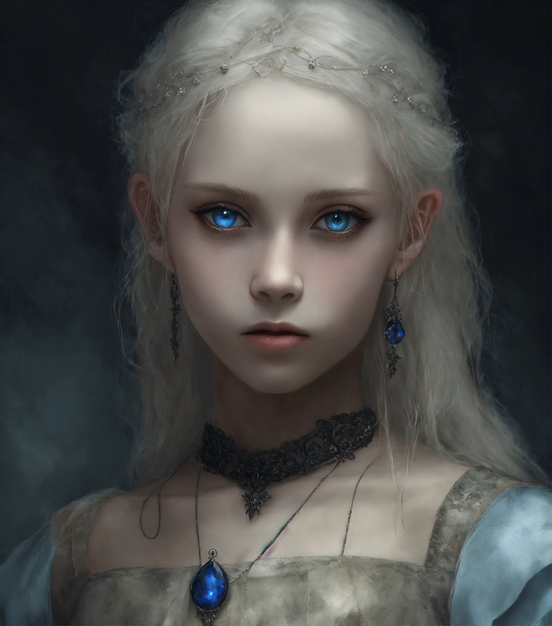 Lexica - Body portrait, sehr kindhafte deadly pale twelve year old ...