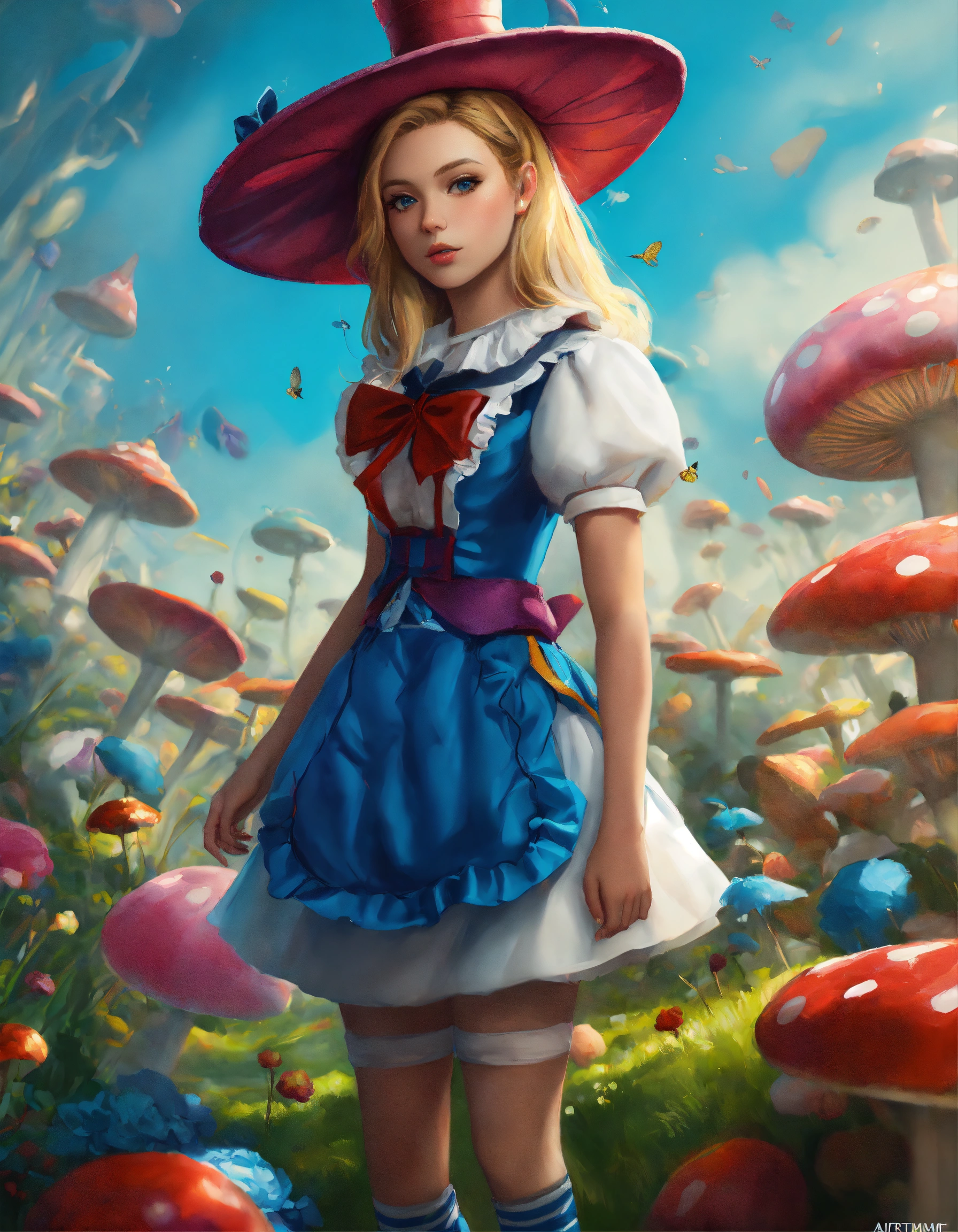 Lexica - The character Alice, from Alice in Wonderland, realistic ...