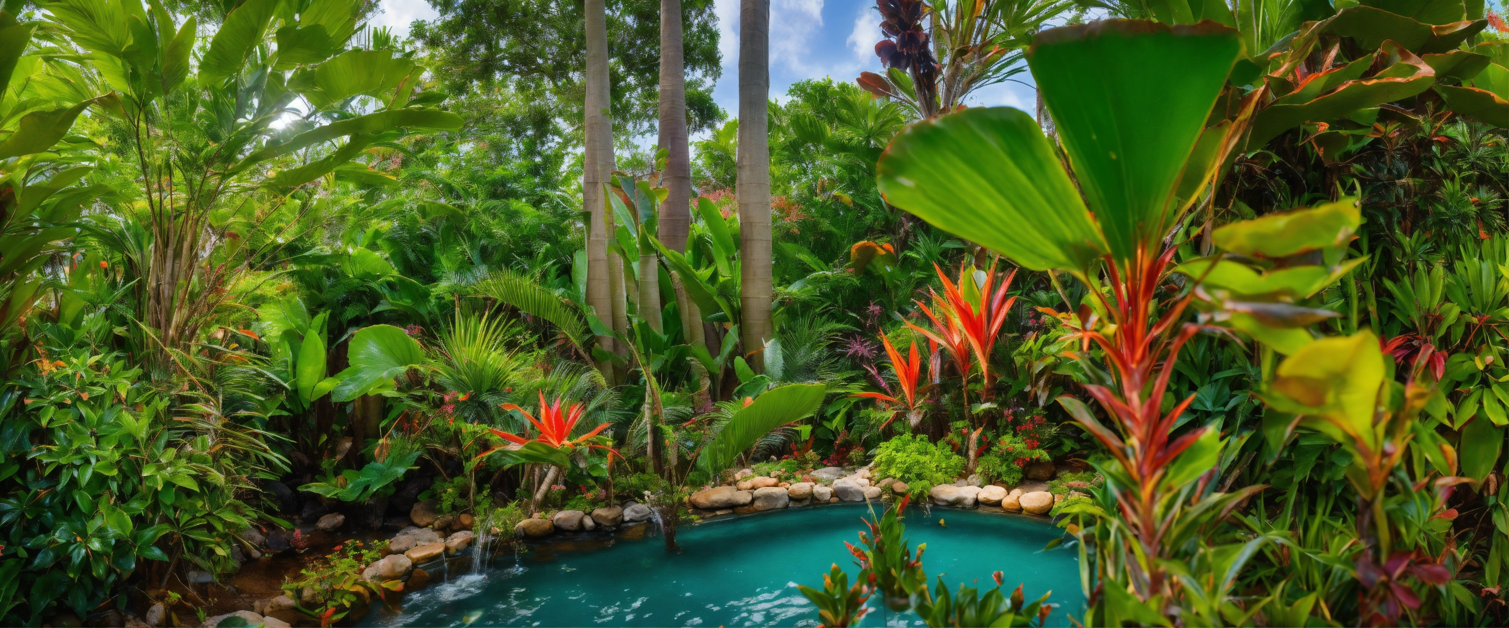 Lexica - Tropical jungle with native plants from Puerto Rico mixed with ...