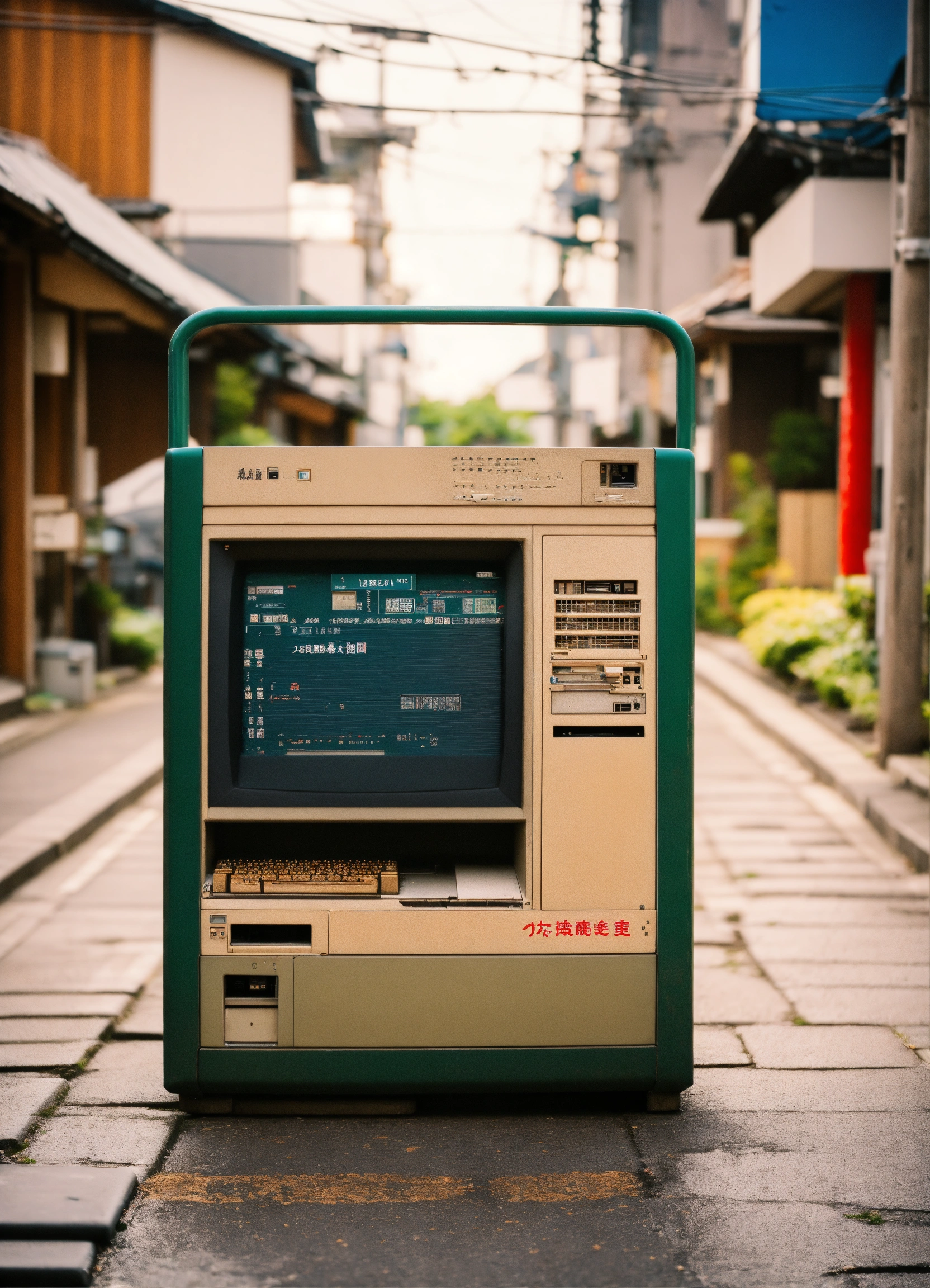 Lexica - An old computer in middle of a Japanese street