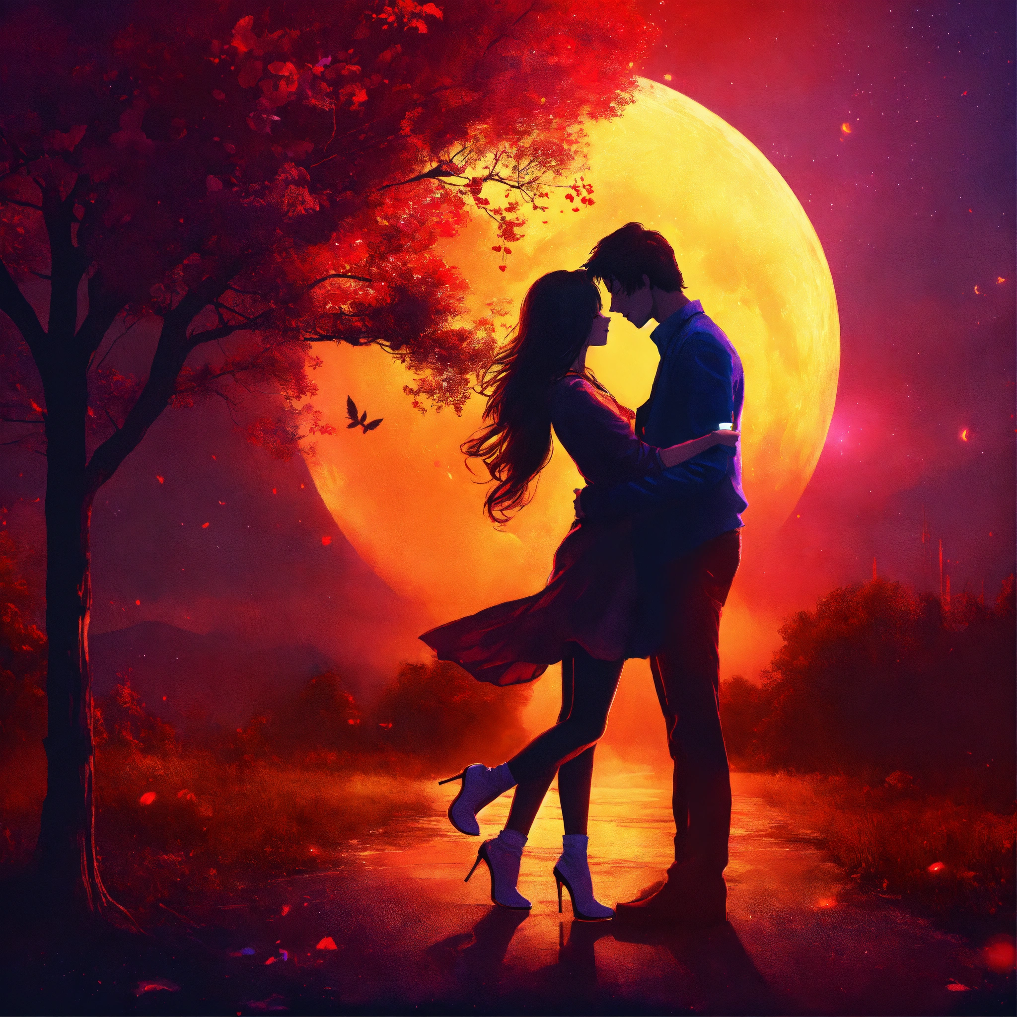 Lexica - Girl and boy lovers twilight music joy passion love ...