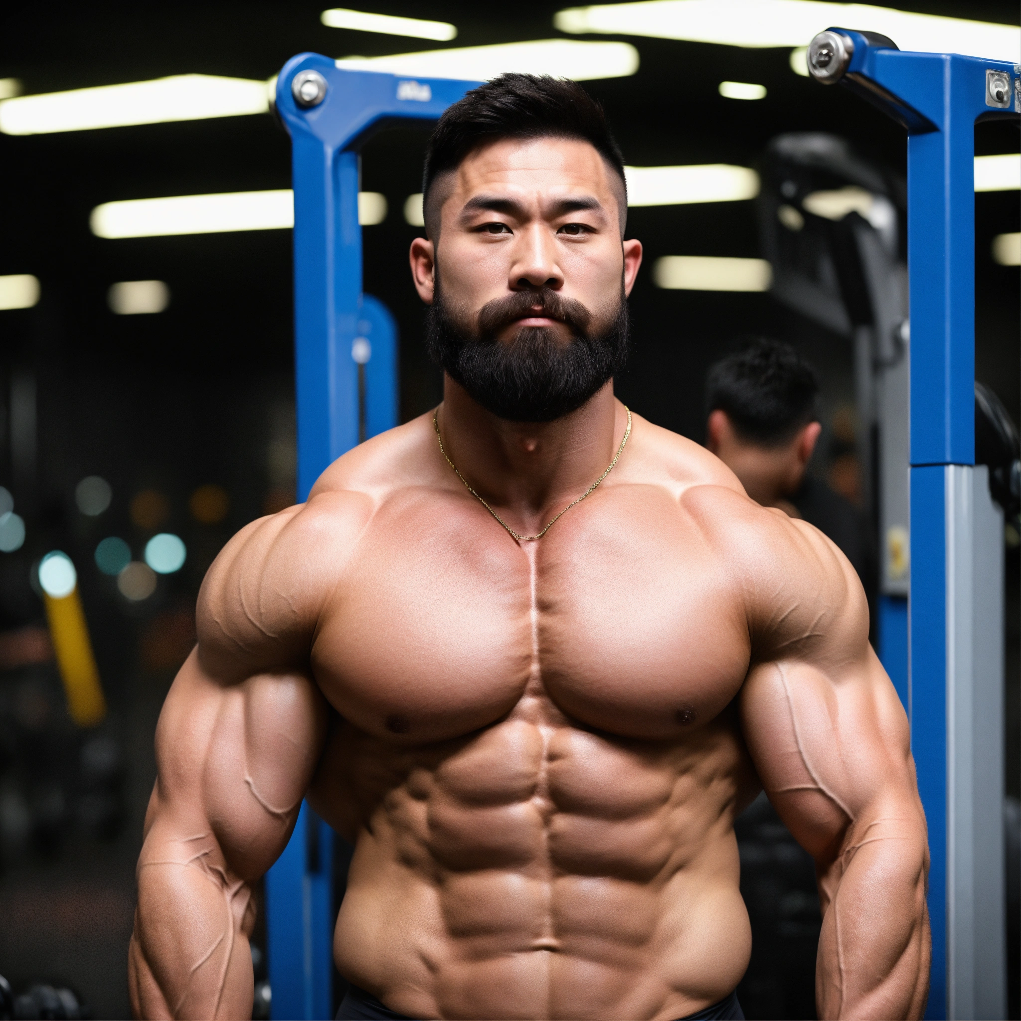 Lexica - 30-year-old hairy man with big muscles, Bi Han, big ...