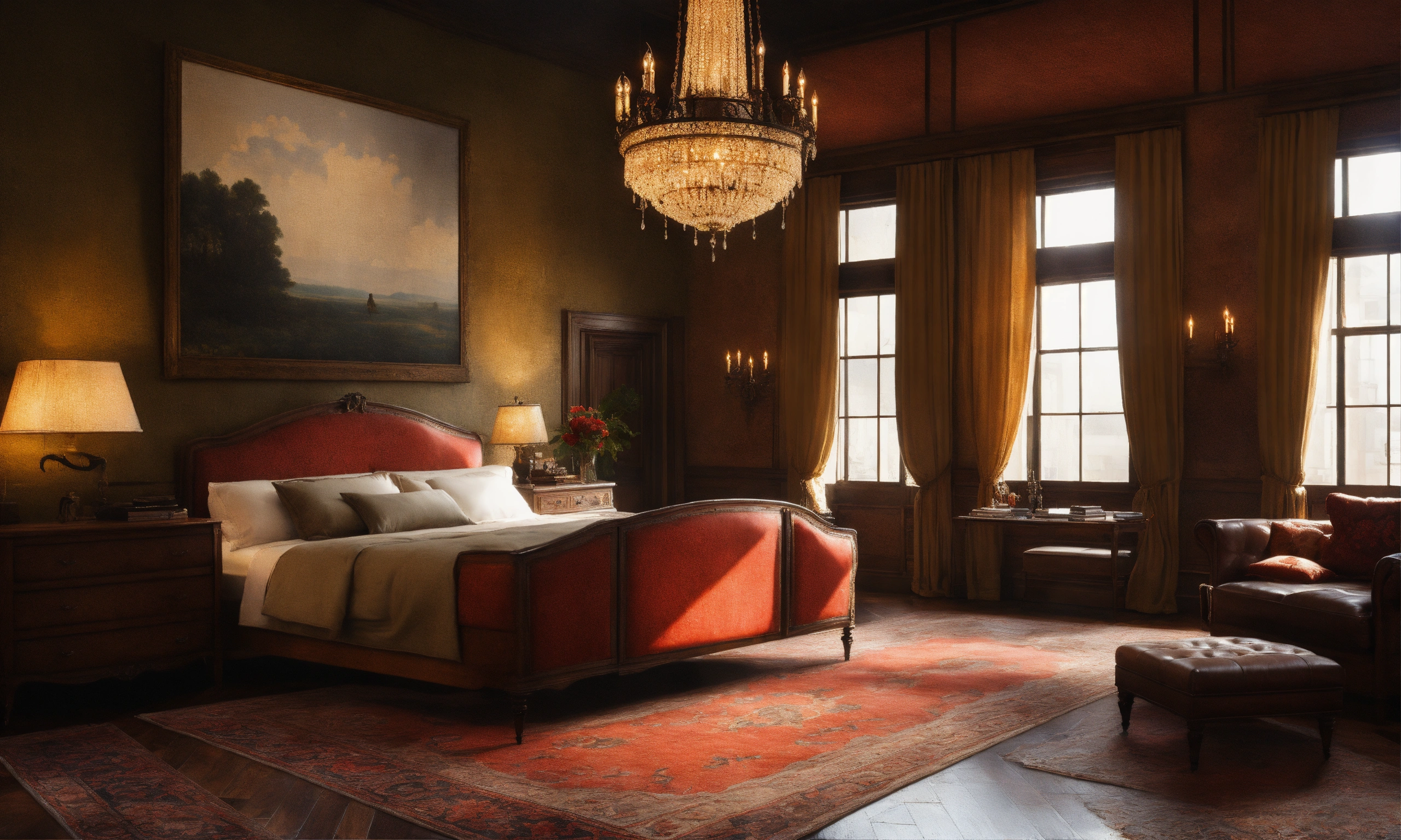 Lexica - Concept art of huge master bedroom, new Orleans, the originals ...