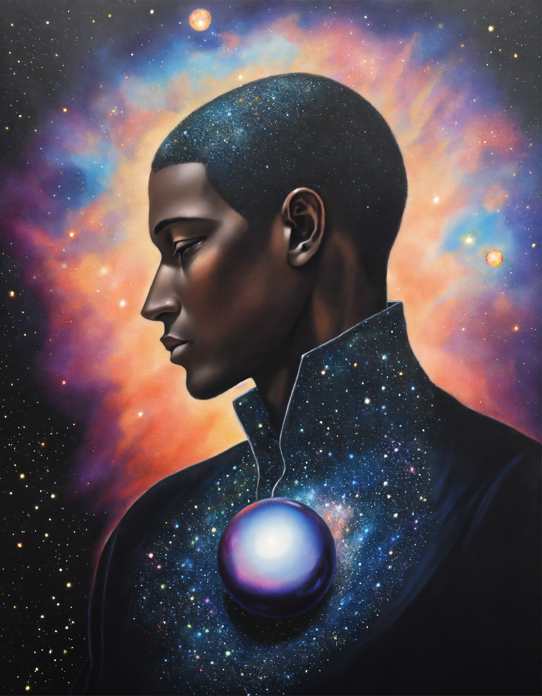 Lexica - Beautifull realistic colored pencil drawing of shadow male ...