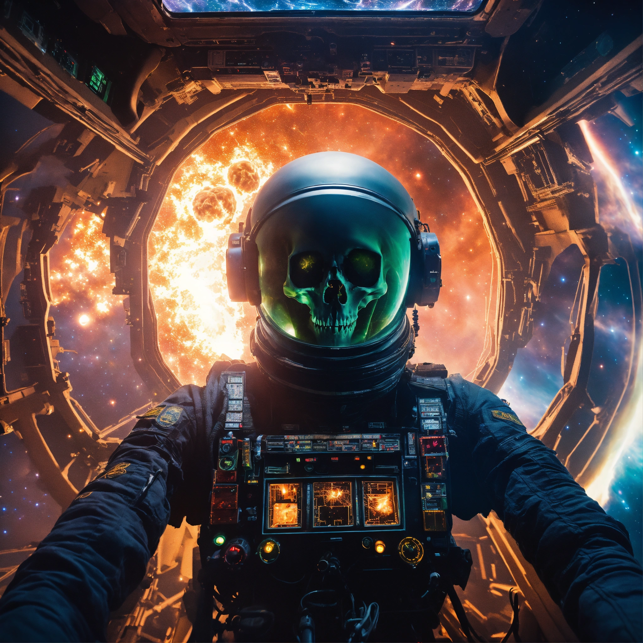 Lexica - A photograph capturing a side view of a skeleton ghost spirit ...