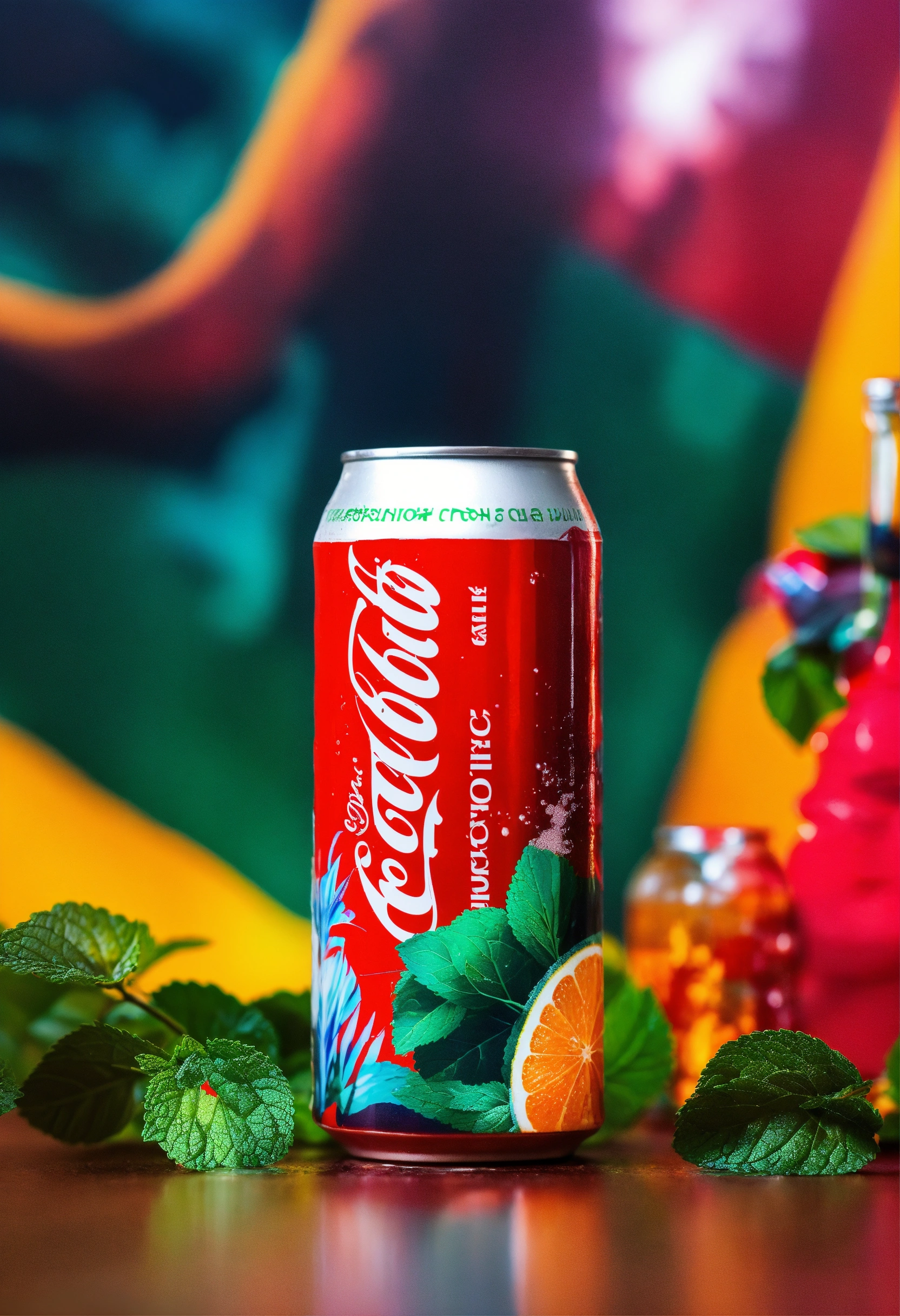 Lexica - A photo of a colorful Cambodia coca cola mocktail can with ...