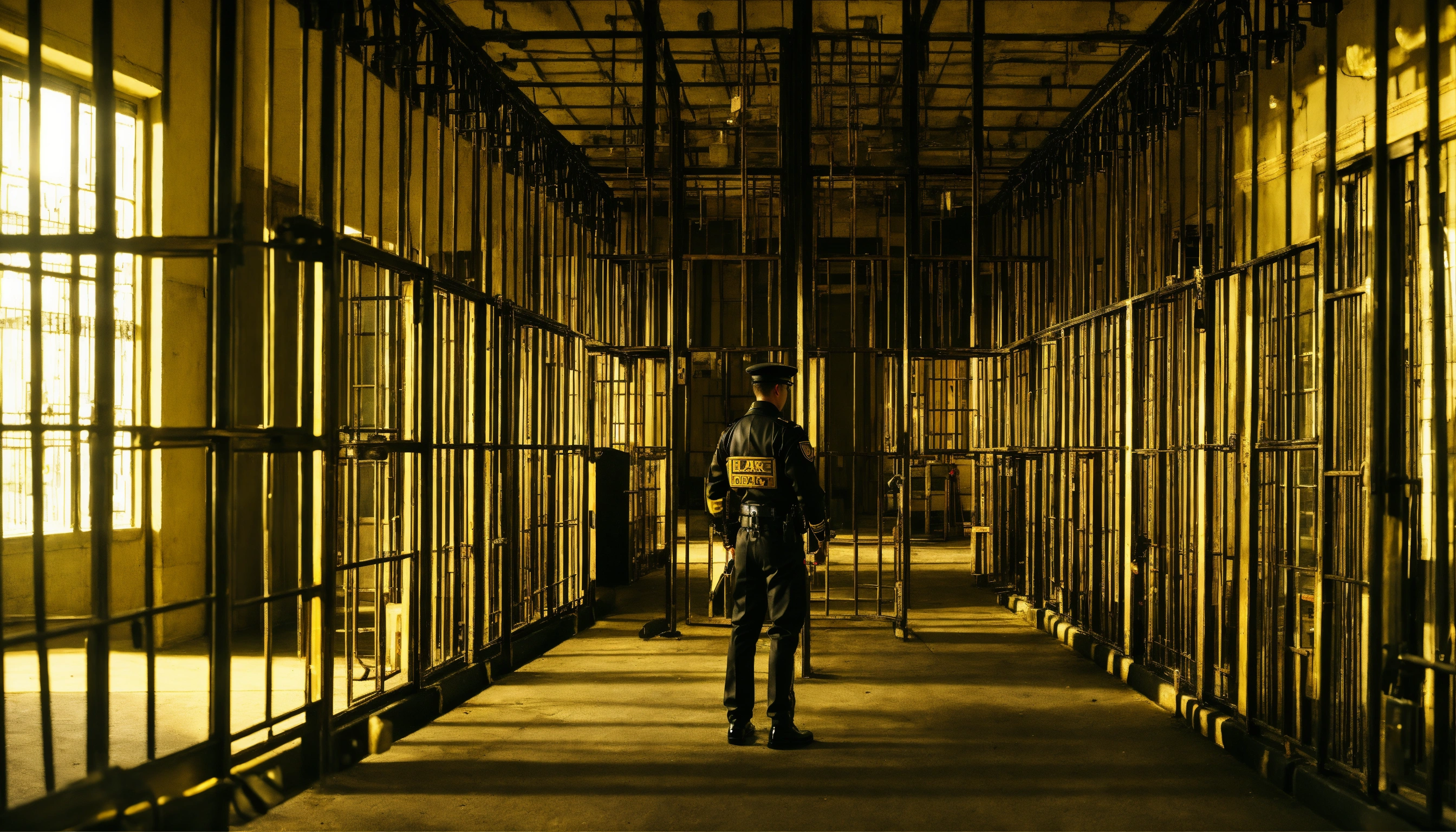 Lexica - Cage, bars on doors and windows, huge padlocks, male guards ...