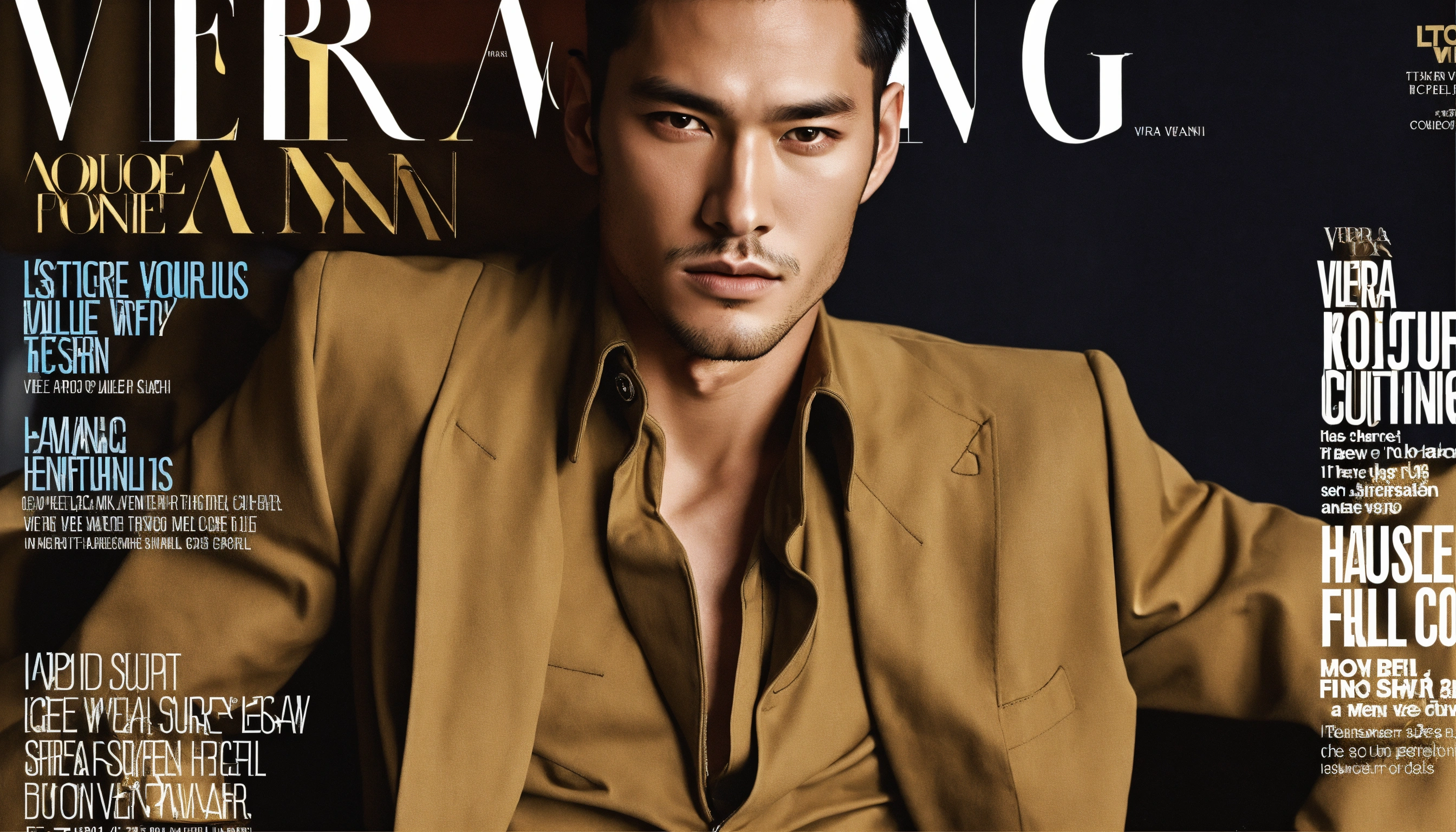 Lexica - Vera Wang for men, haute couture magazine covers, male ...