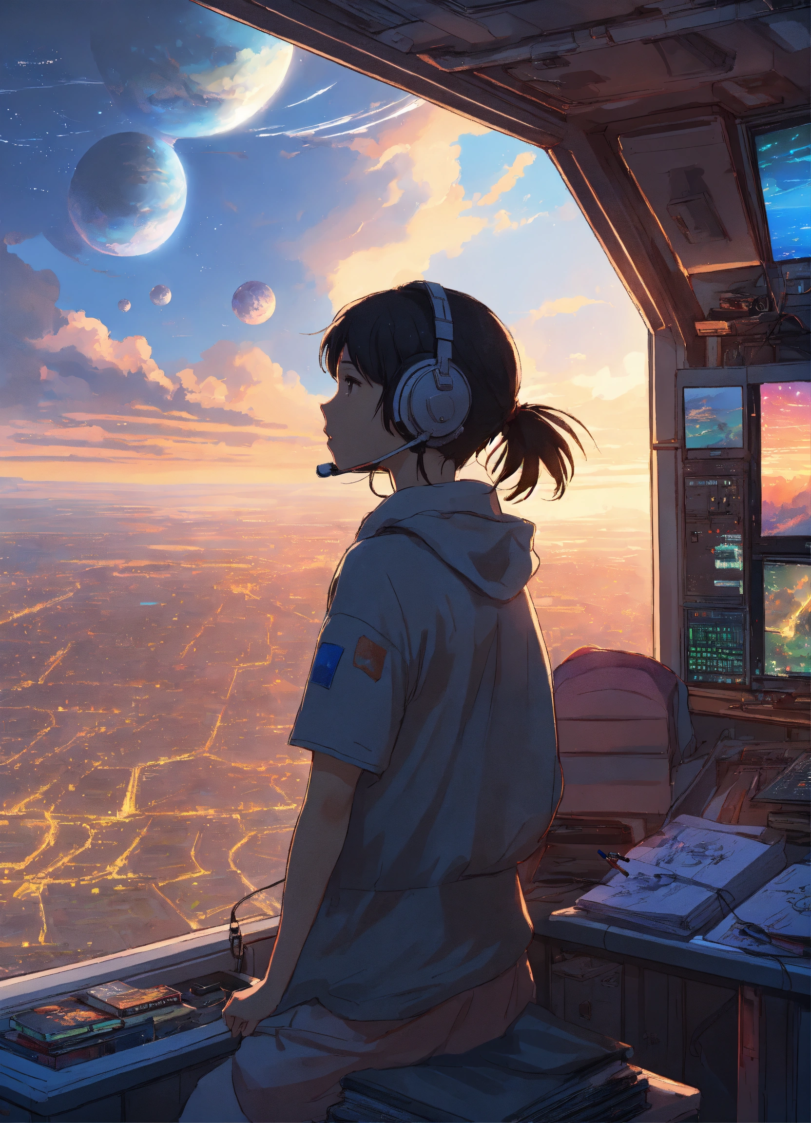 Lexica - Create a high resolution artwork of lo-fi hip hop, Anime Girl ...