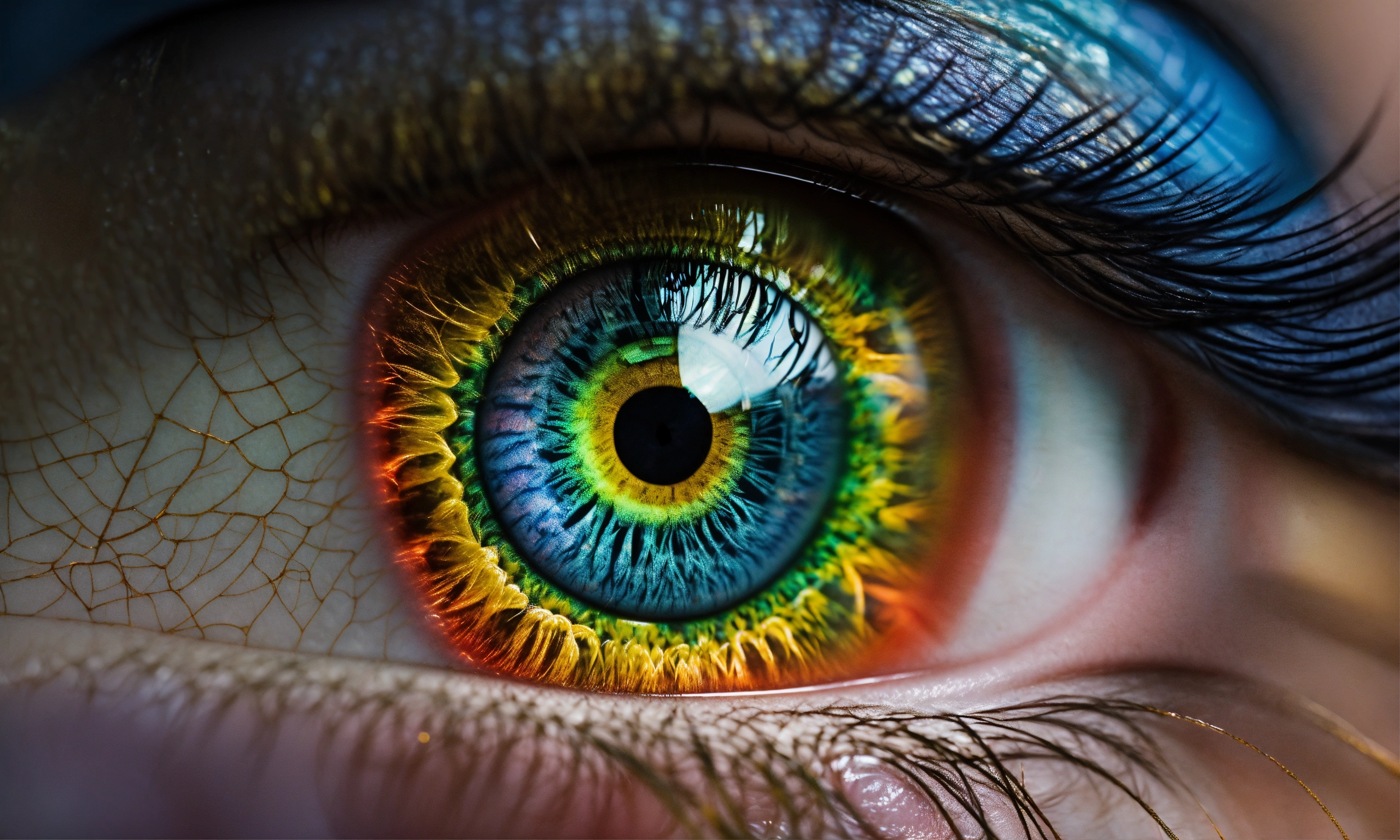 Lexica - A captivating big Mesmerizing Eye. Incorporate an image of a ...