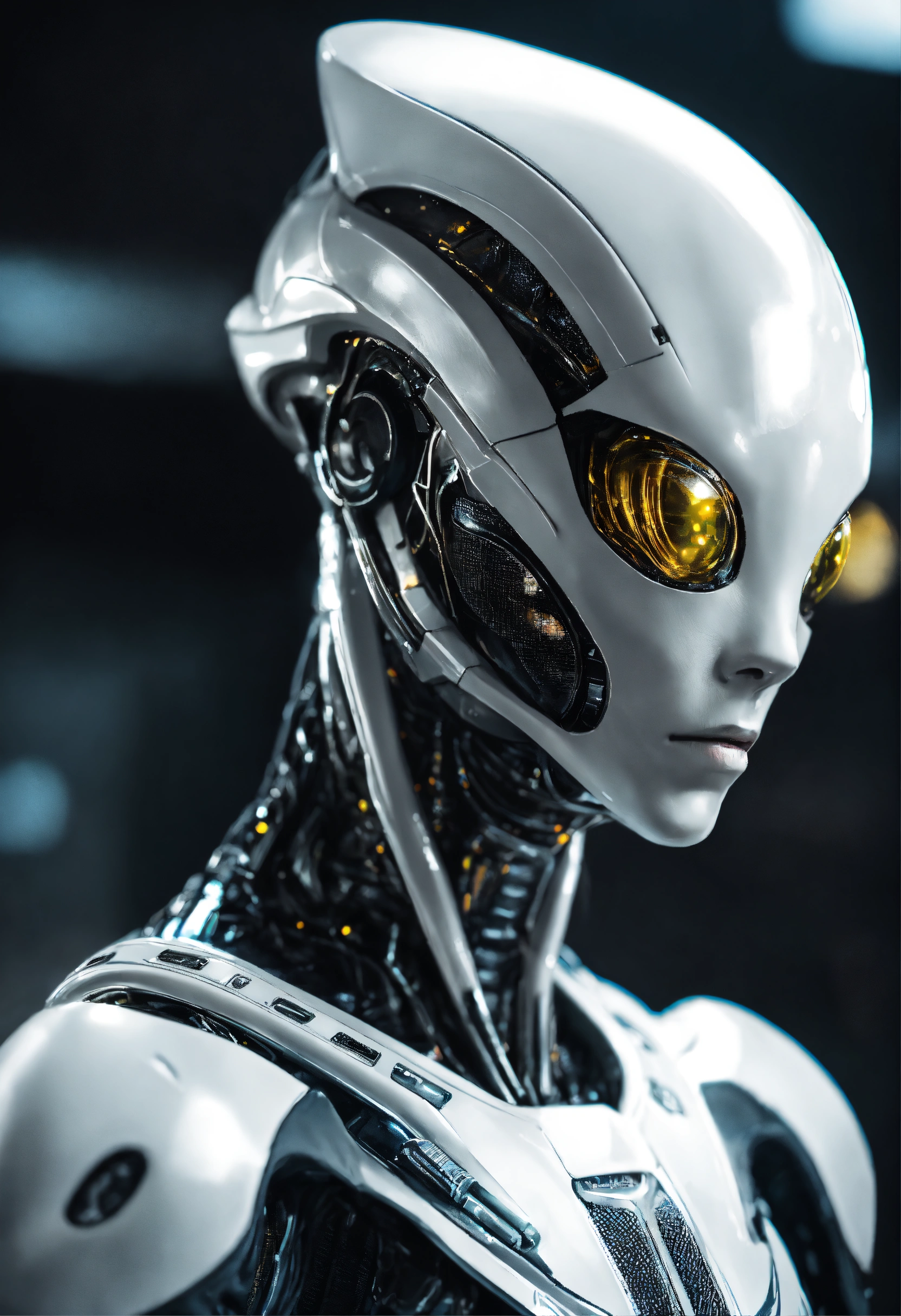 Lexica - Alien style,alien,white man, body from the future,futuristic ...