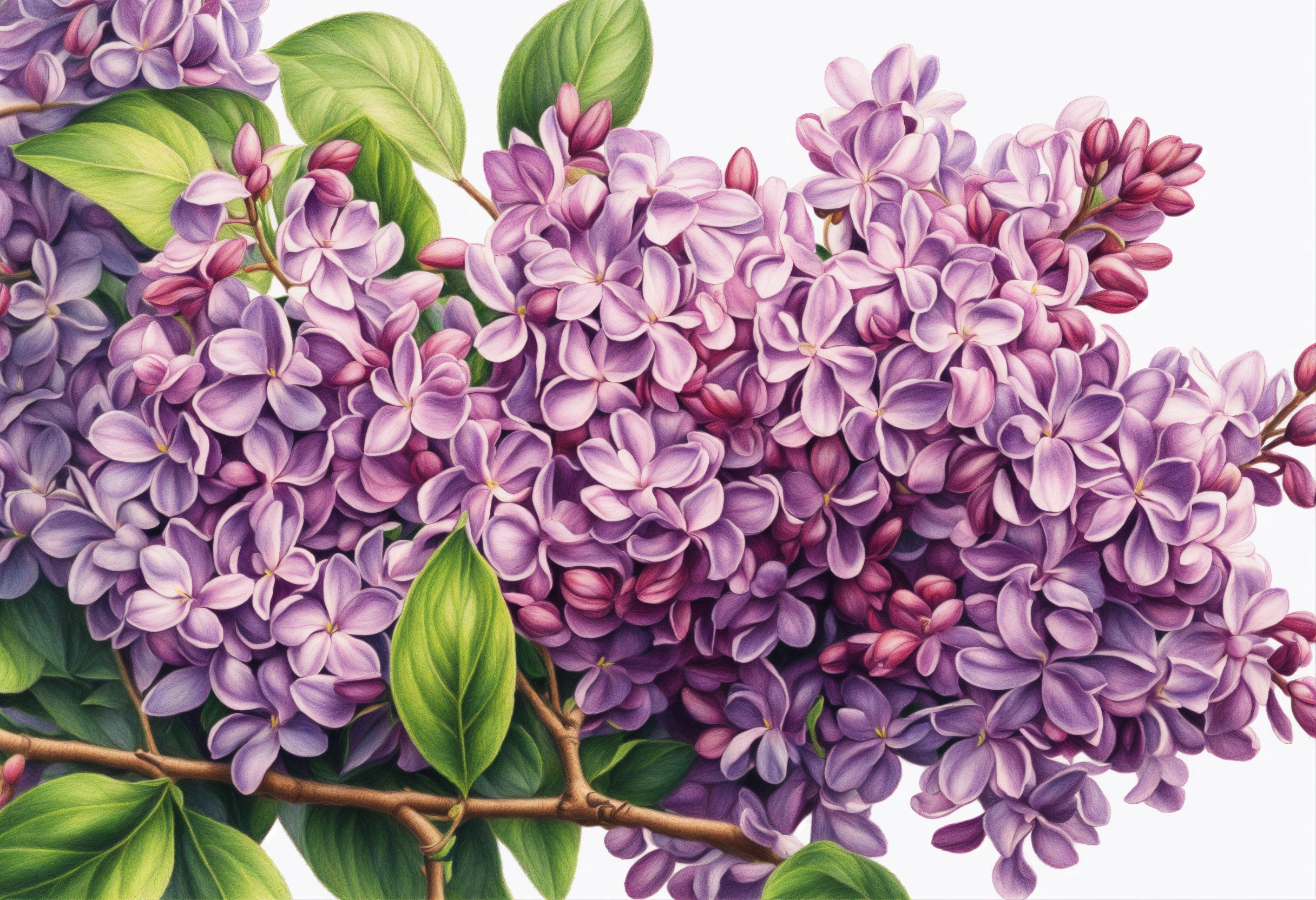 Lexica - Beautiful branches of blooming lilac, excellent, vintage style ...