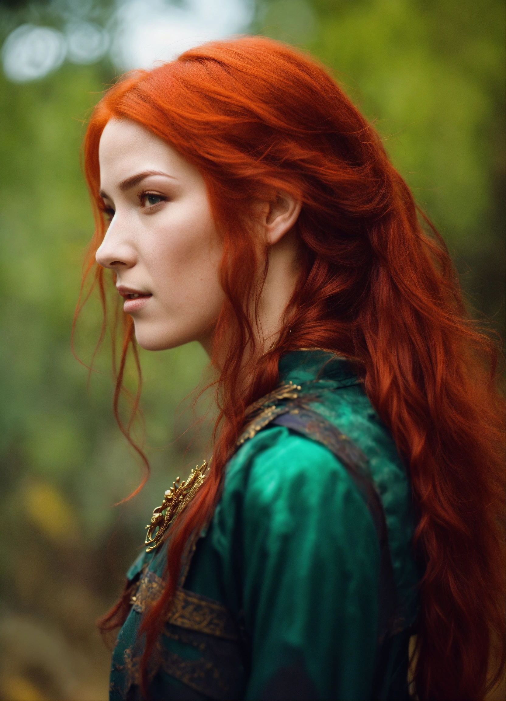 Lexica - Draconic traits to human with red hair