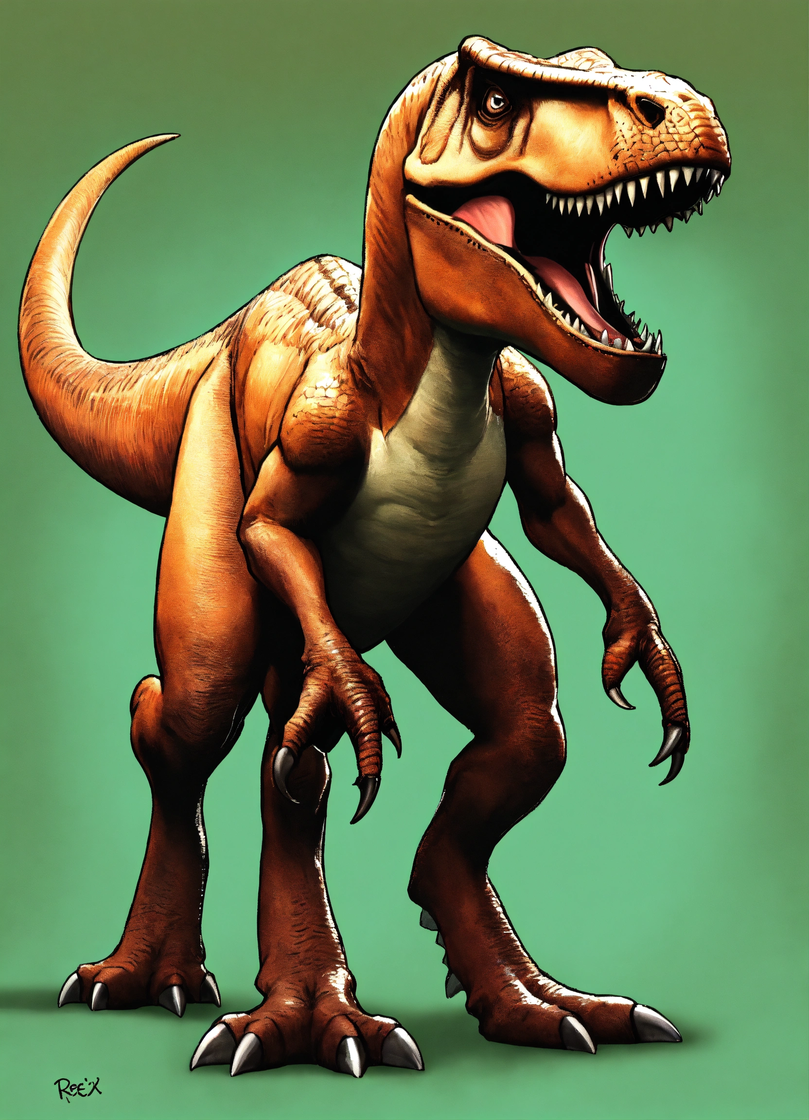 Lexica - Rexy is a captivating cartoon representation of a ...