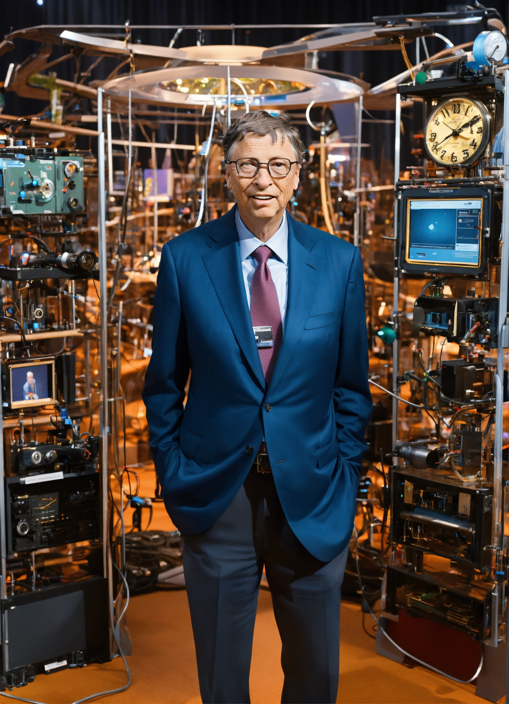 Lexica - Bill Gates’ Time-Traveling Tech Expo” Generate an image of ...
