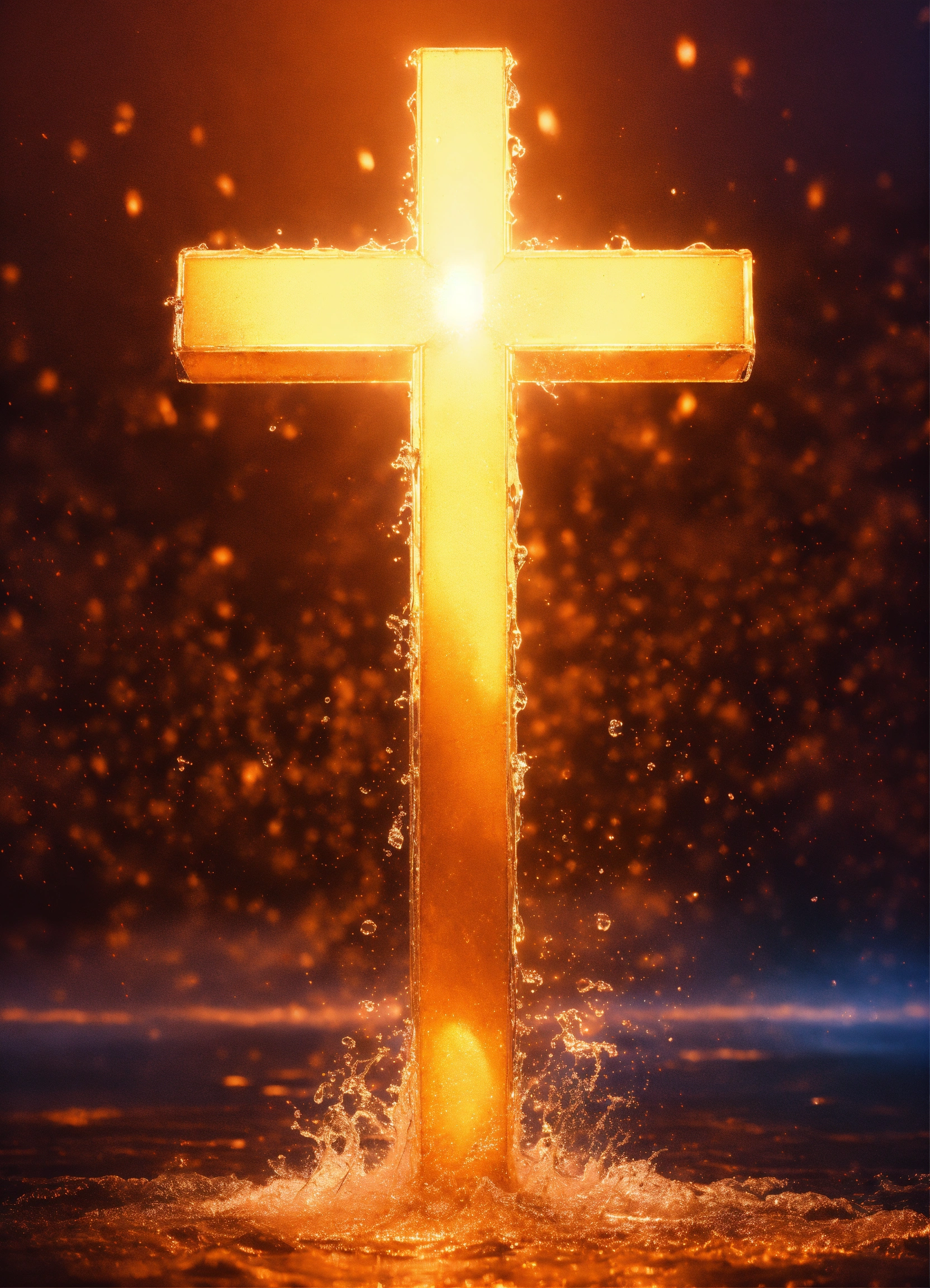 Lexica - Cross, in a world,within a world,beams of light in the ...