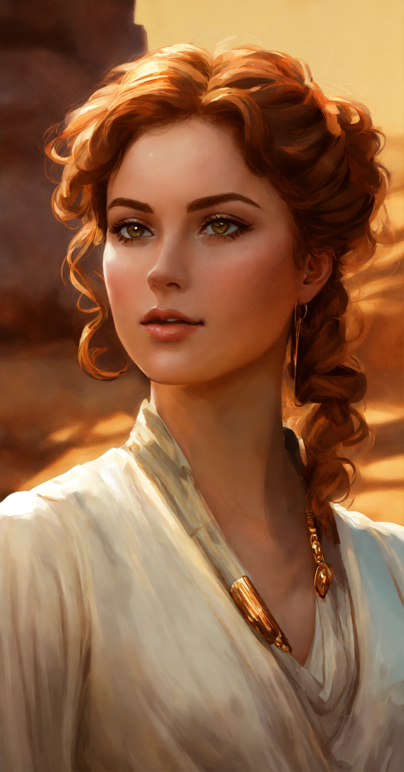 Lexica - Digital art 3/4 view portrait of a beautiful, rich British ...