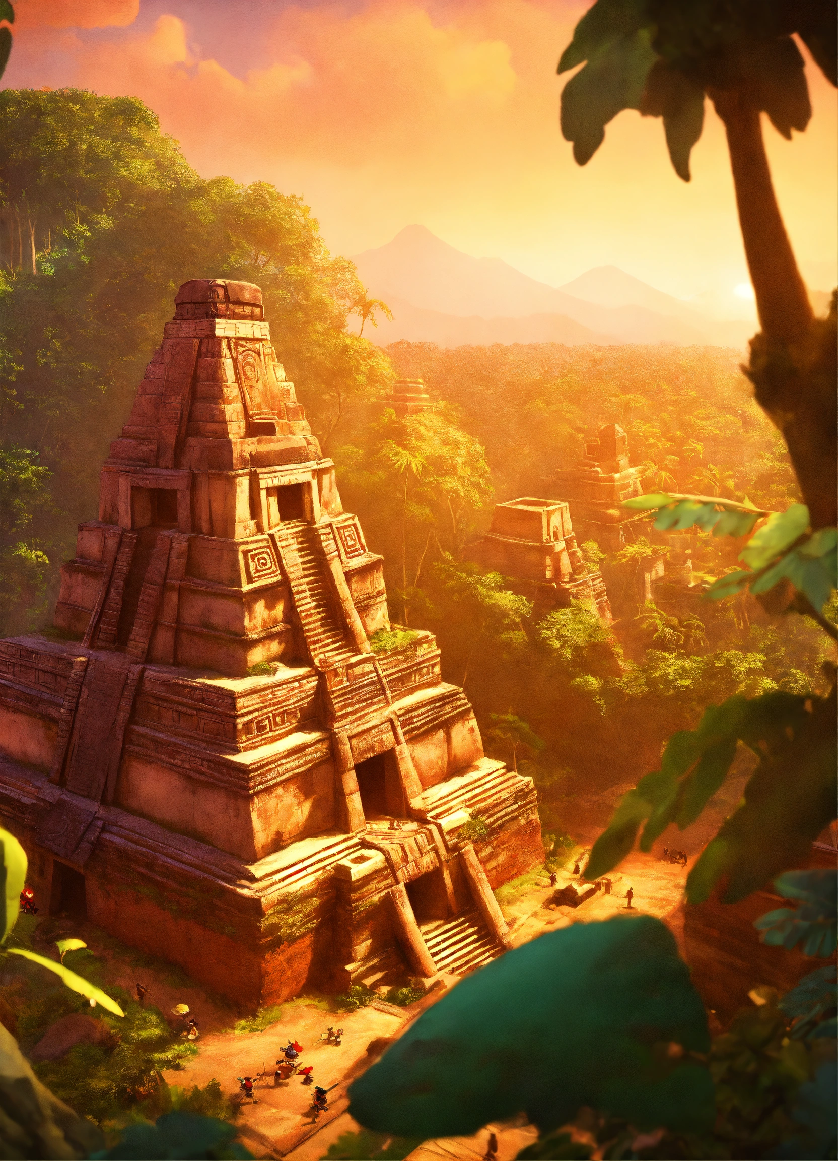 Lexica - Pixar animation of a battle between Tikal and Calakmul, pixar ...