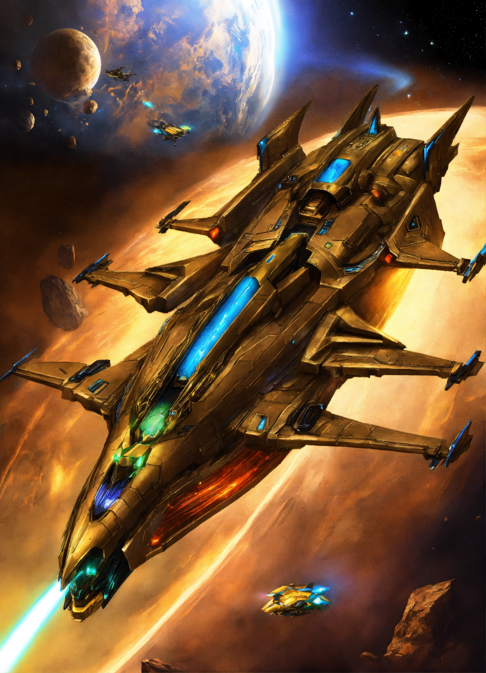 Lexica - Tempest warship, starcraft protoss art