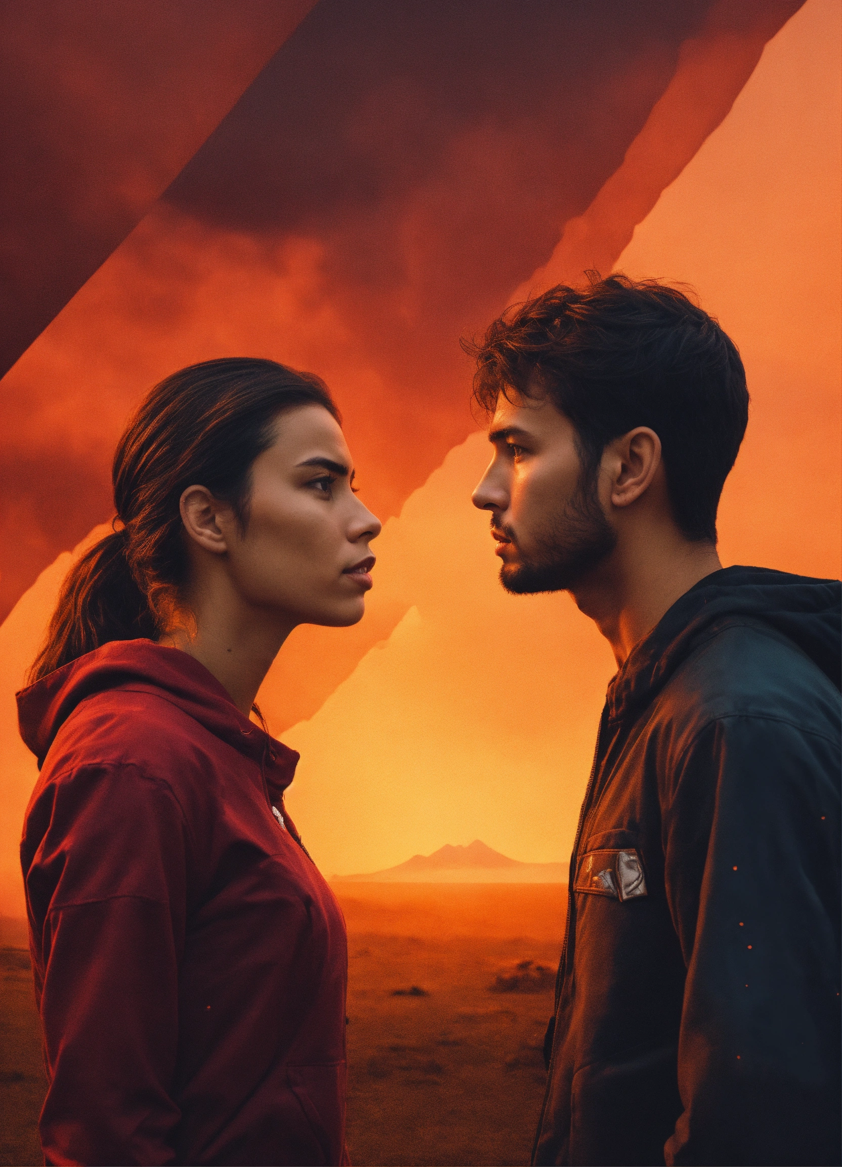 Lexica - Two people looking another direction, there is all kind of ...