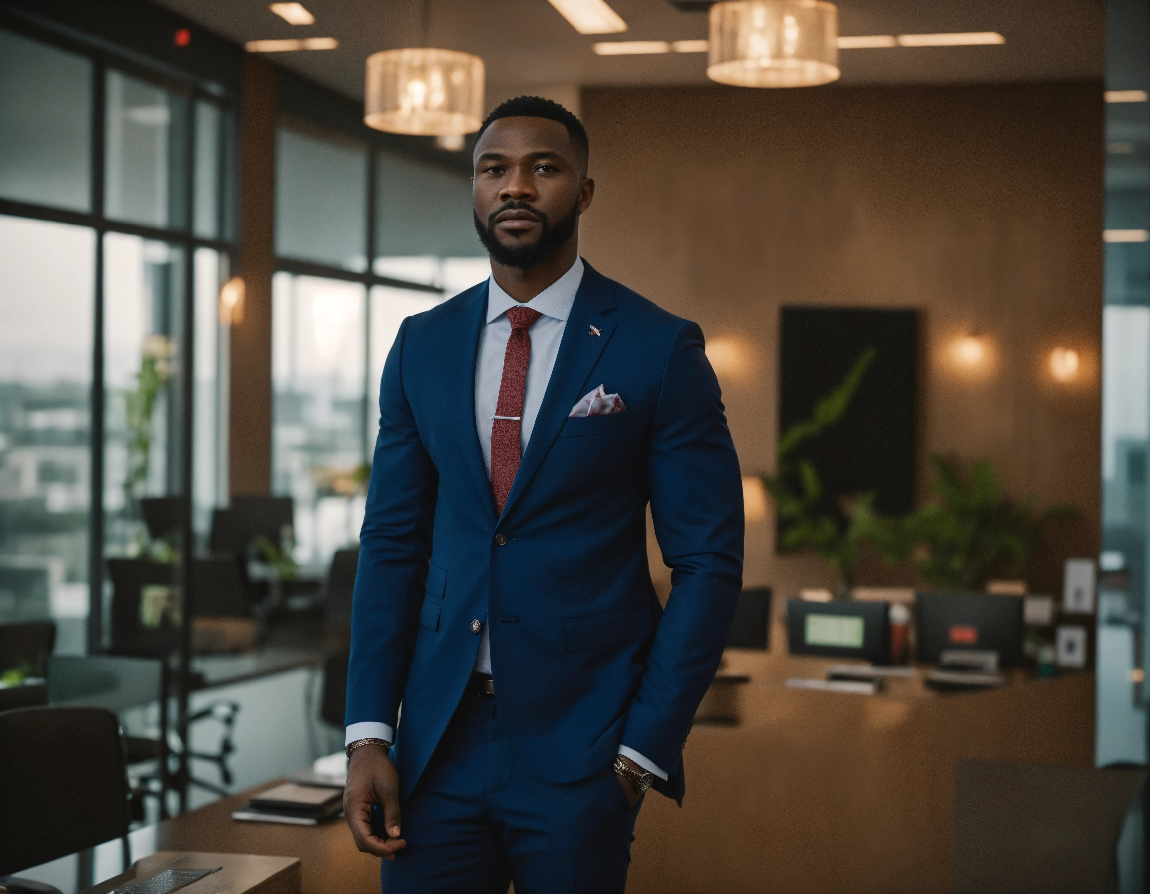Lexica - Clean cut Igbo Nigerian handsome man at his corporate office ...