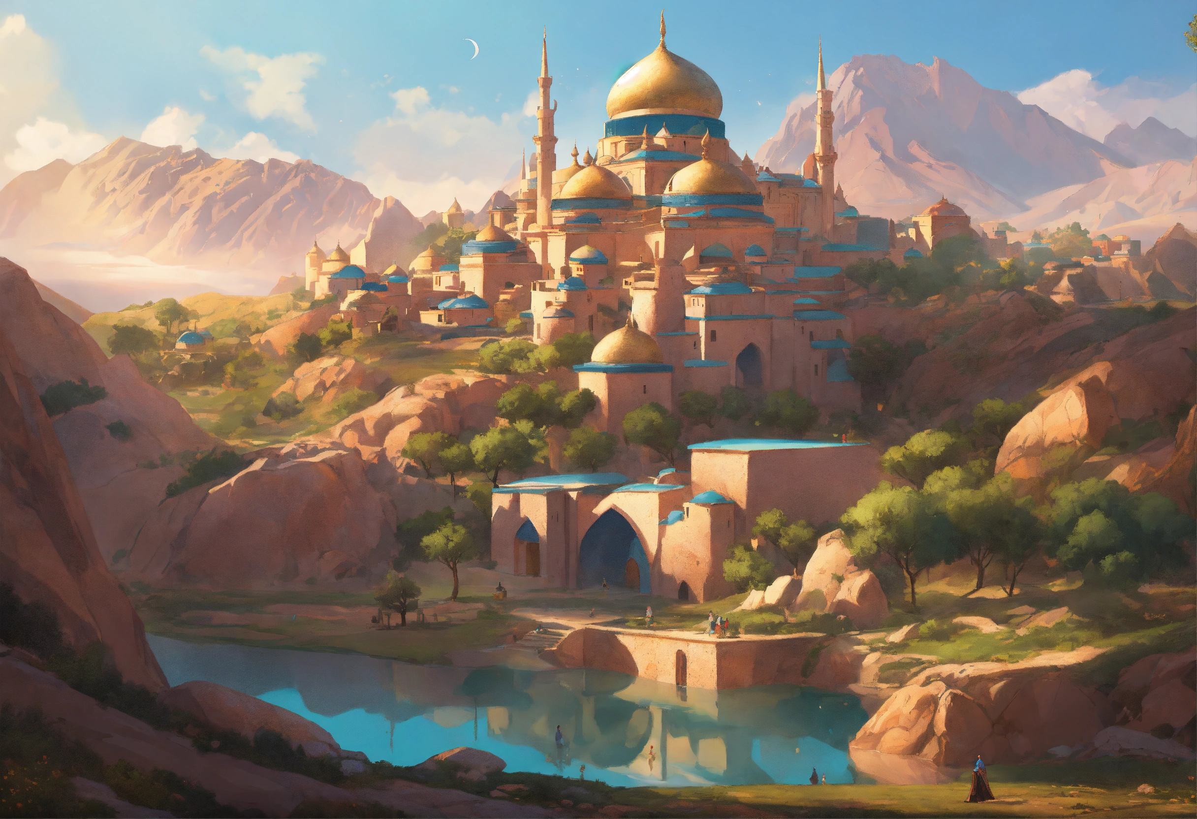 Lexica - Turkish mountains, mystical, glowing gems, weird trees and ...