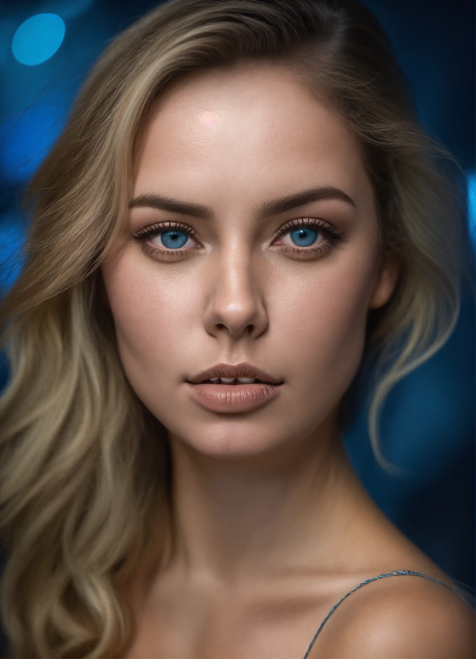 Lexica - A real photo of a 27 year woman, with perfect lips and big ...