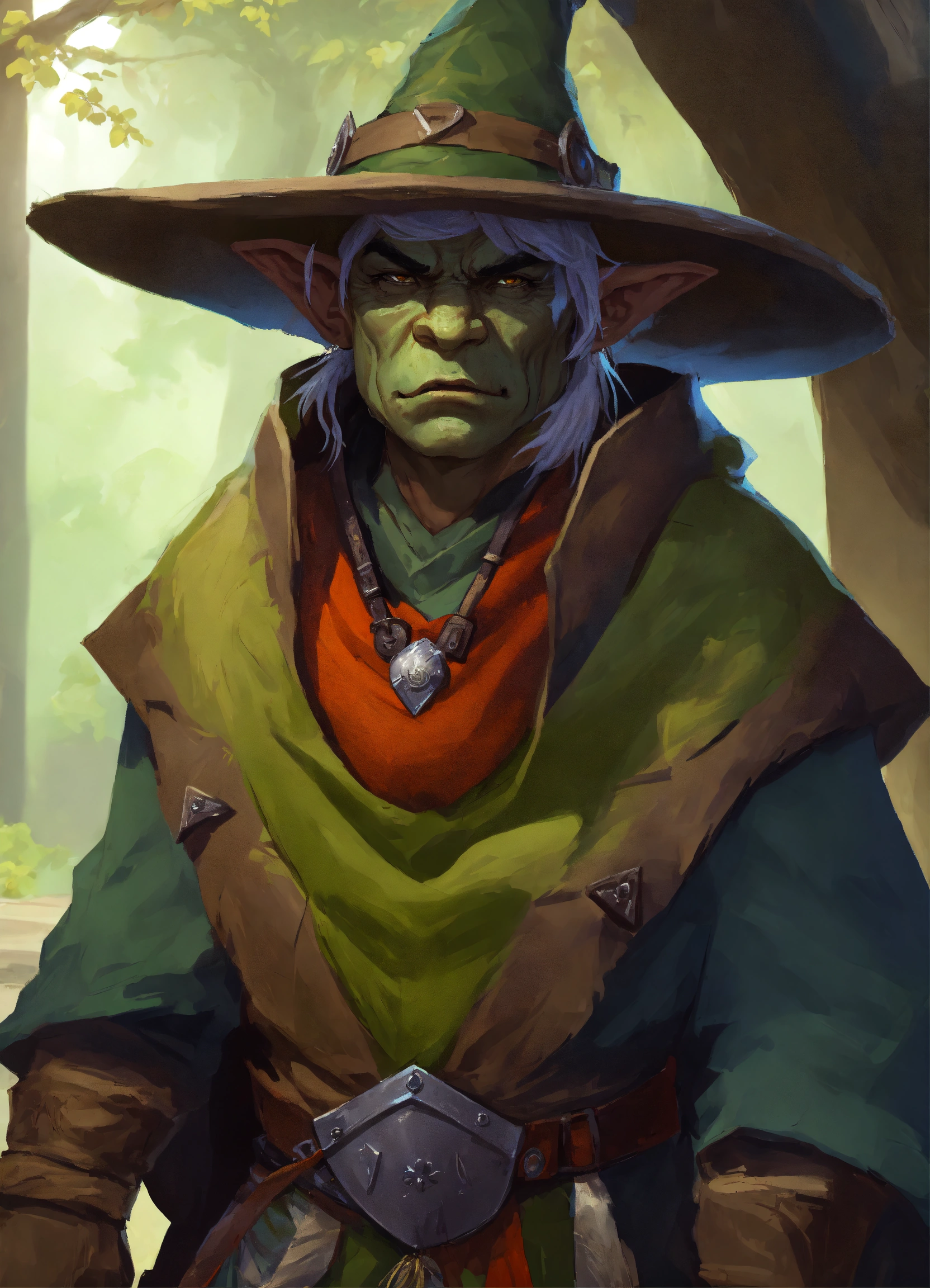 Lexica - An Orc poorly disguised as a half elf in a western themed ...