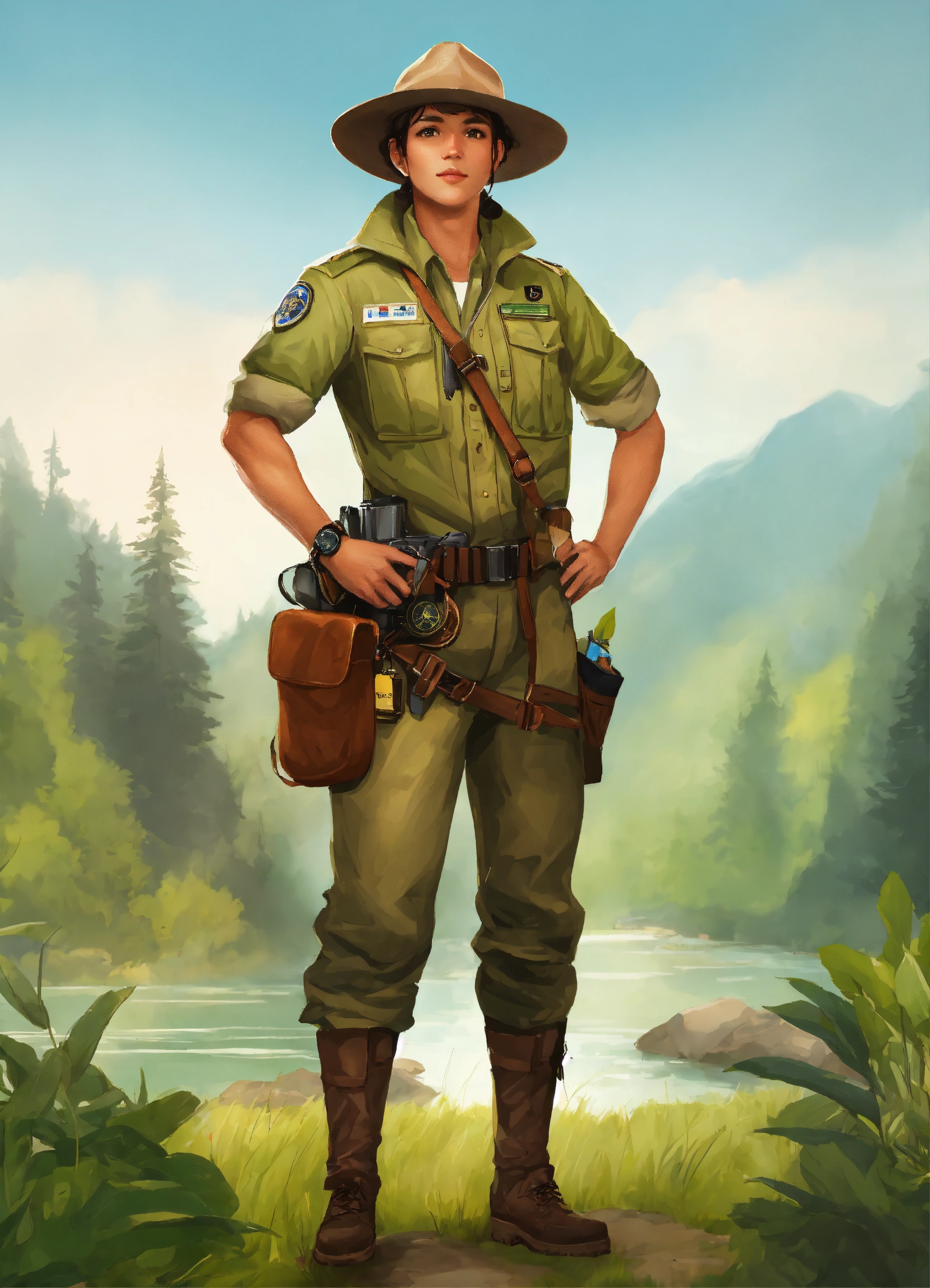Lexica - A friendly environmental ranger with nature-based fashionable ...
