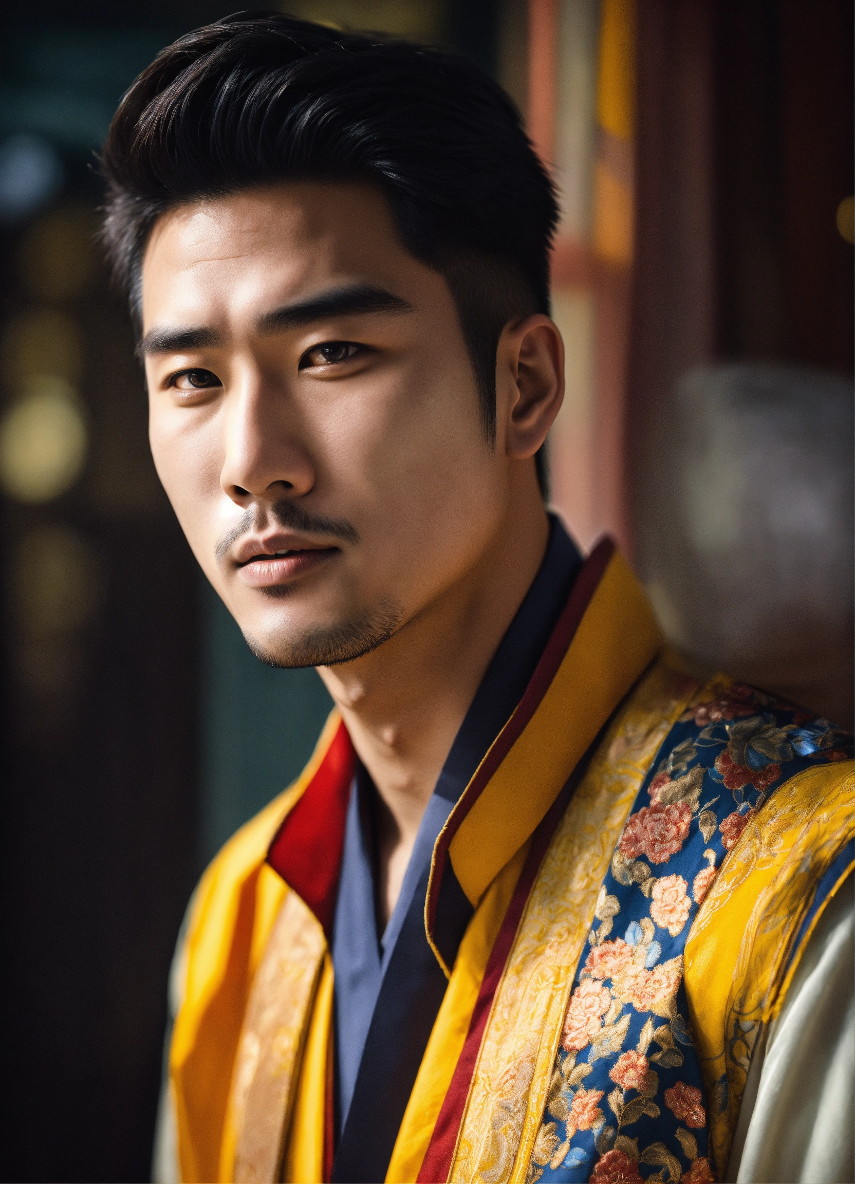 Lexica - A handsome asain man