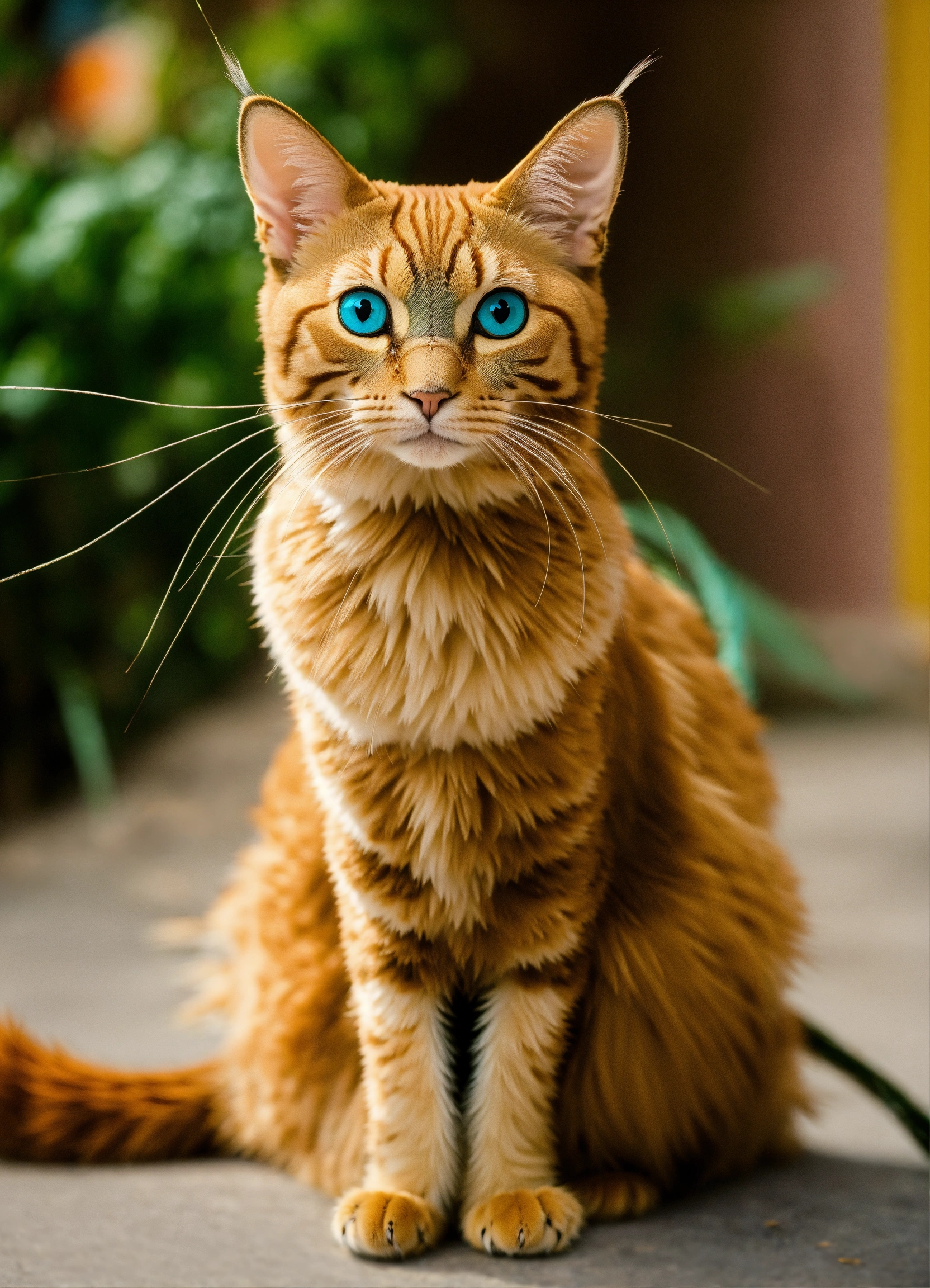 Lexica - Peacock cat