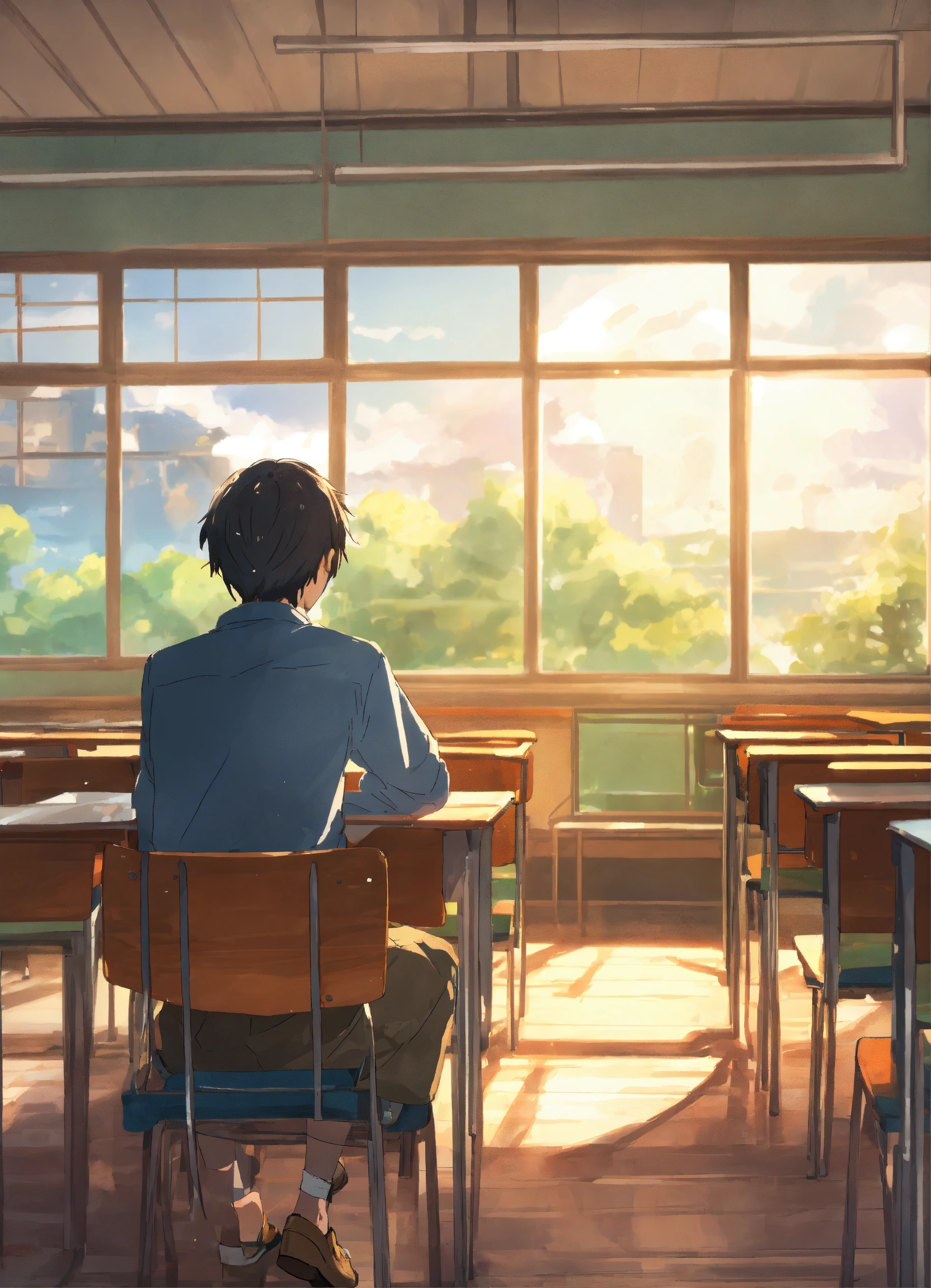 Lexica - A high school student sitting in the classroom facing me ...