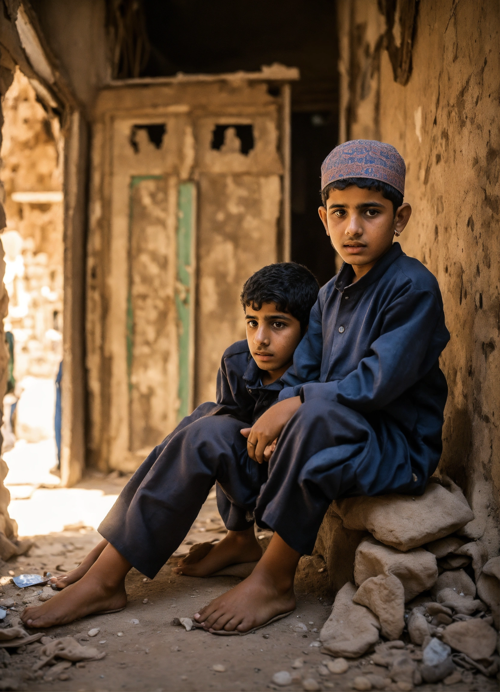 Lexica - Kamran of Muslim family is sitting on one side On the other ...