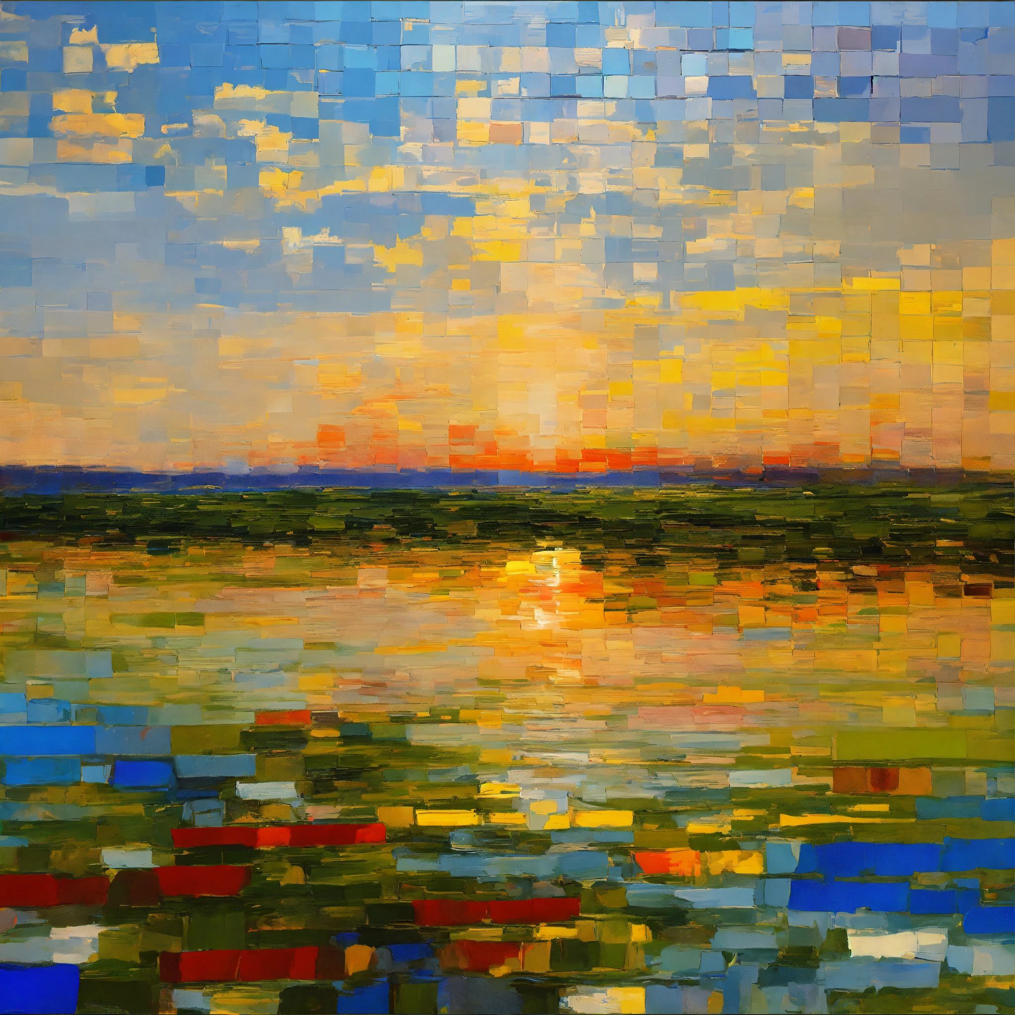 Lexica - Monet style, recursive art, oil painting, recursive art ...