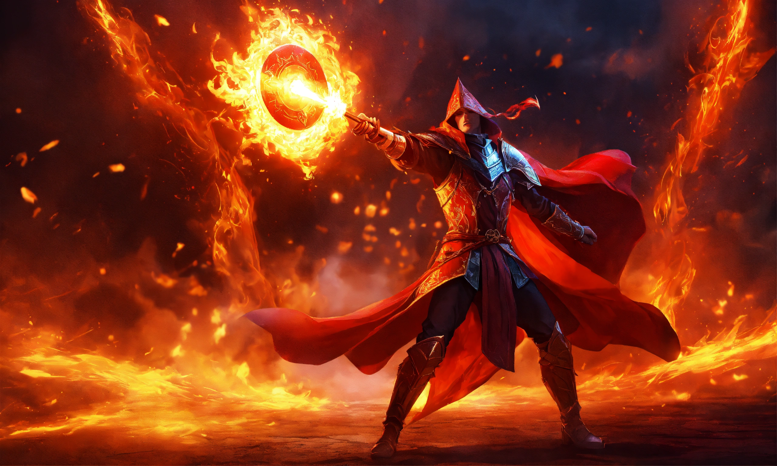 Lexica - Fire shield, shield made of flames, magical shield, magical ...