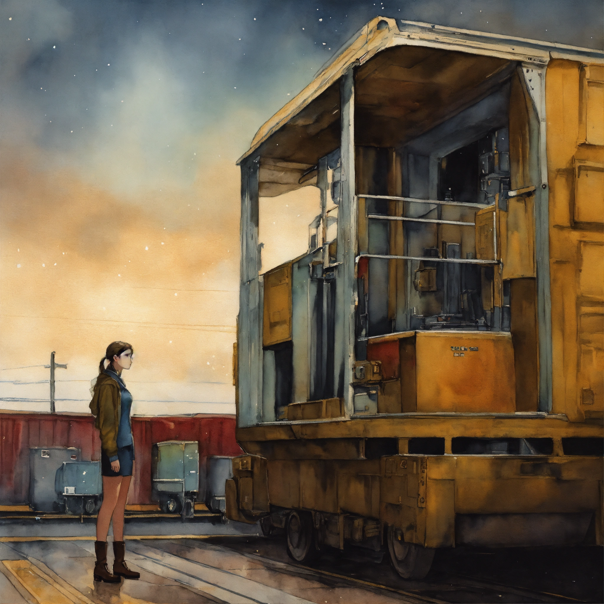 Lexica - Full body Illustration of a woman, young, 18 years old ...