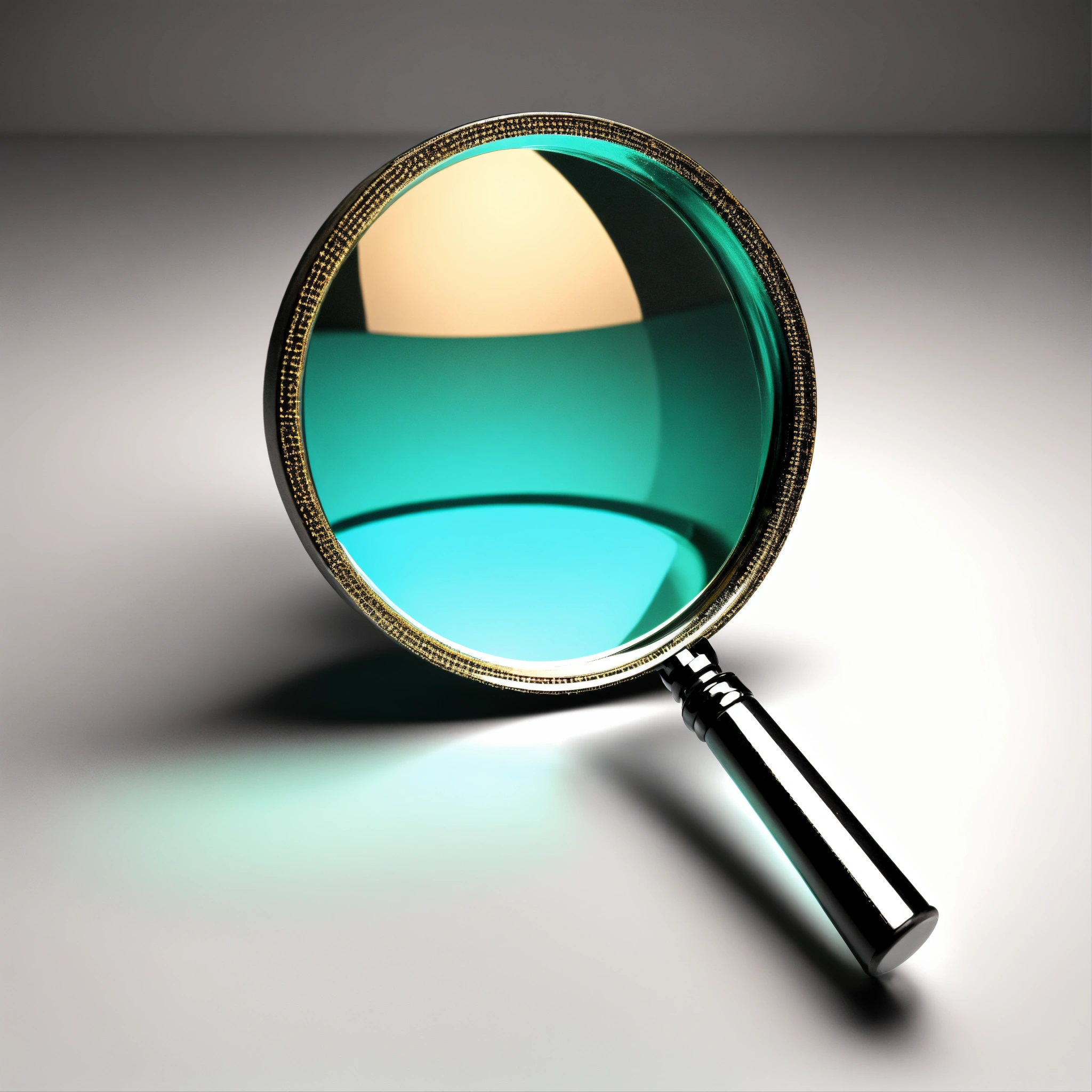 Lexica - Magnifying glass 3d image on white background, solo, round ...