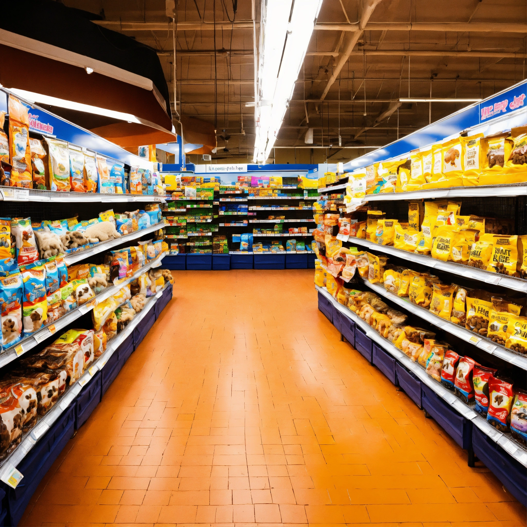 Lexica - A photo of a large pet store with a wide selection of pet food ...