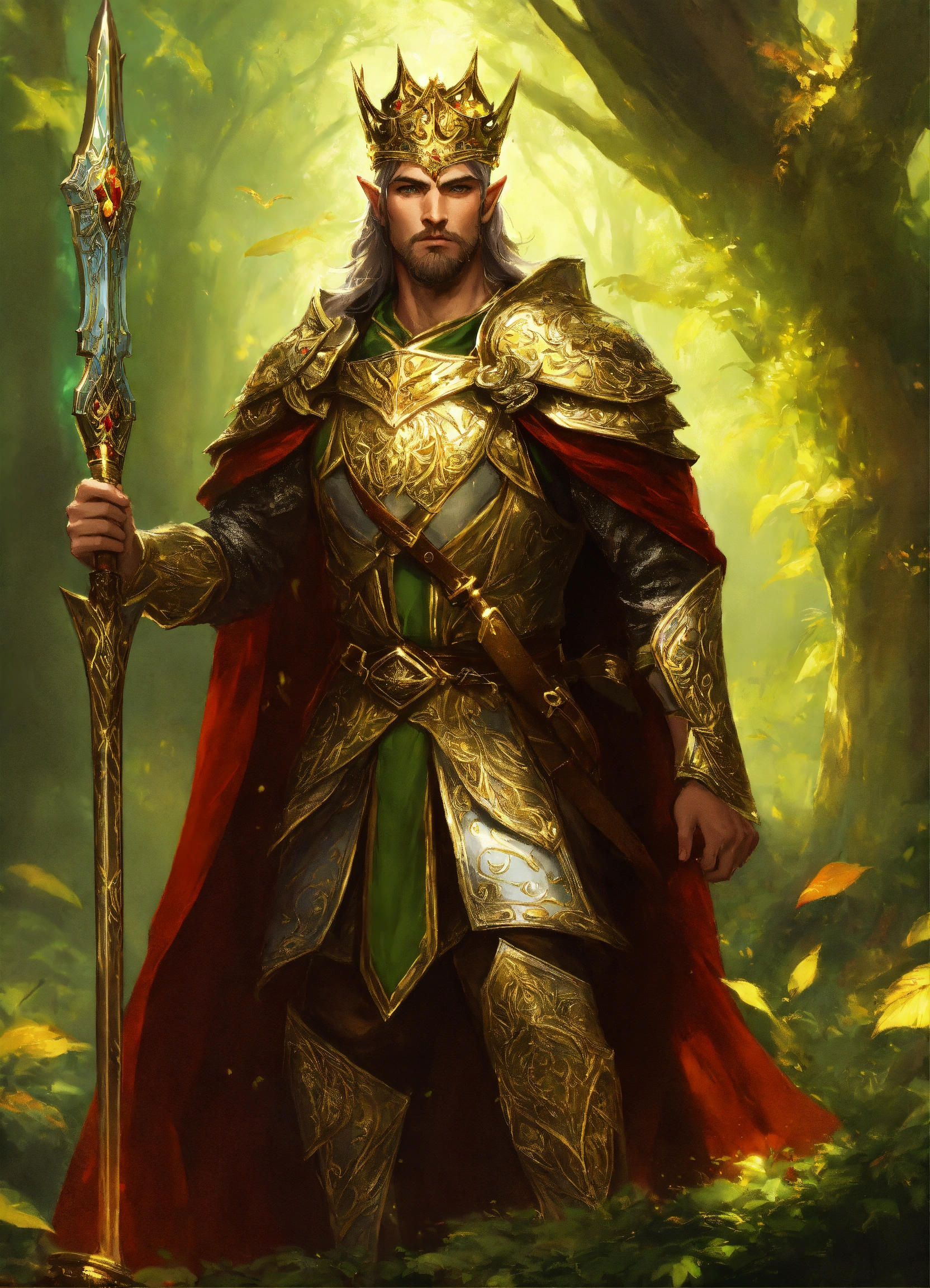 Lexica - King elf, the good king, form the forest of light, an warrior ...