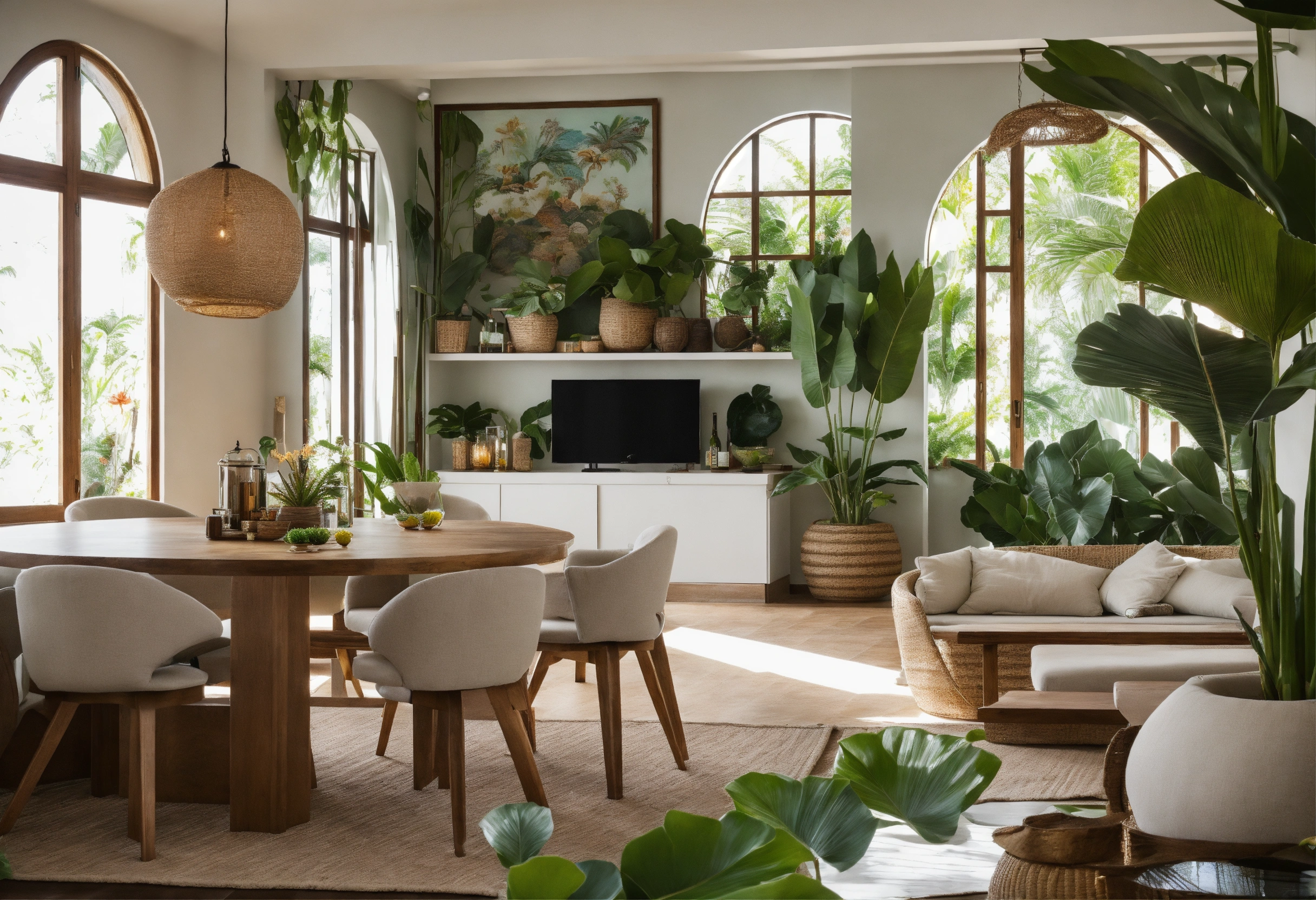 Lexica - Modern take on upscale bali inspired small condo white round ...