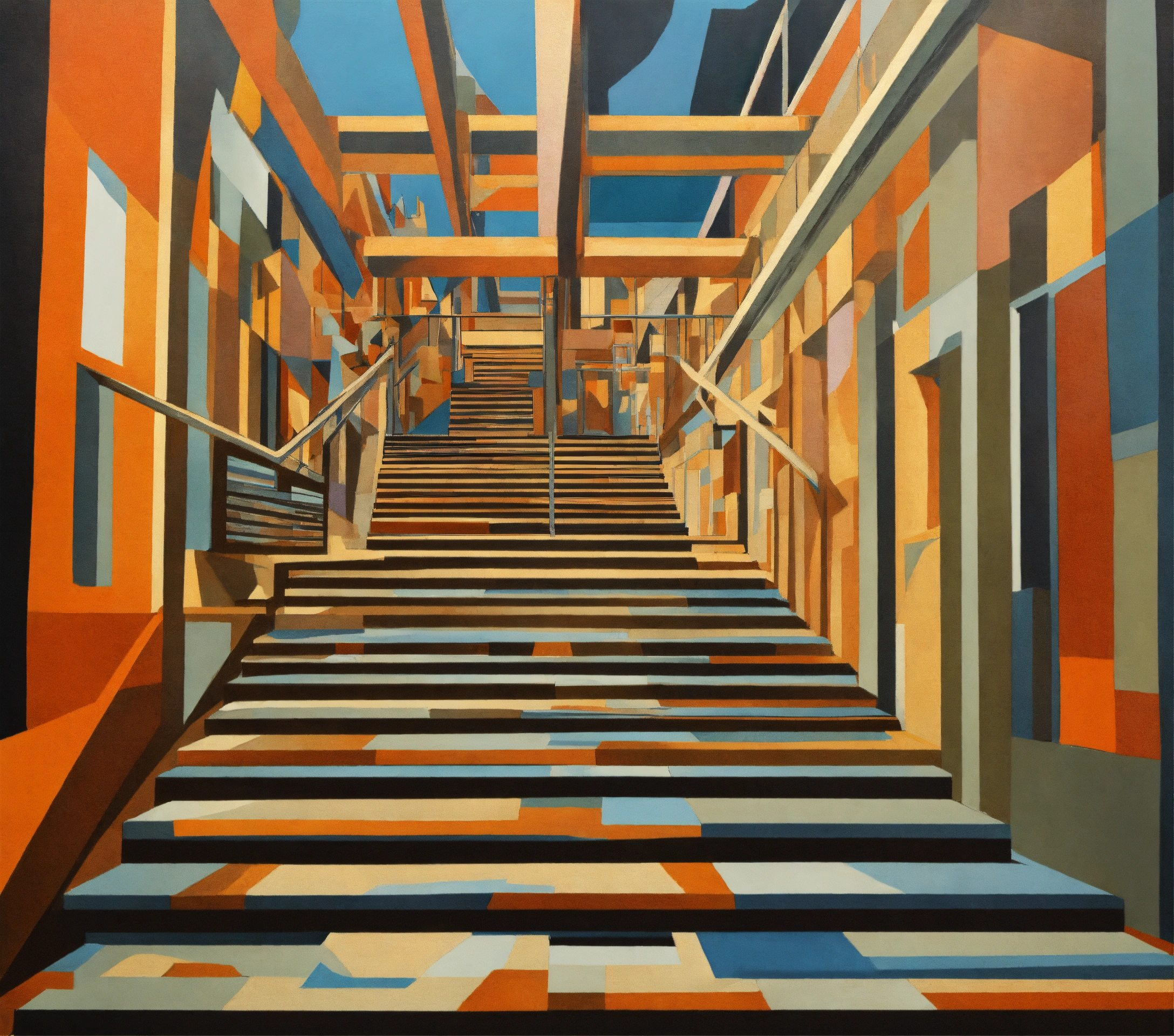 Lexica - Dutch artist, ,Escher inspired AI art abstract expressionism ...