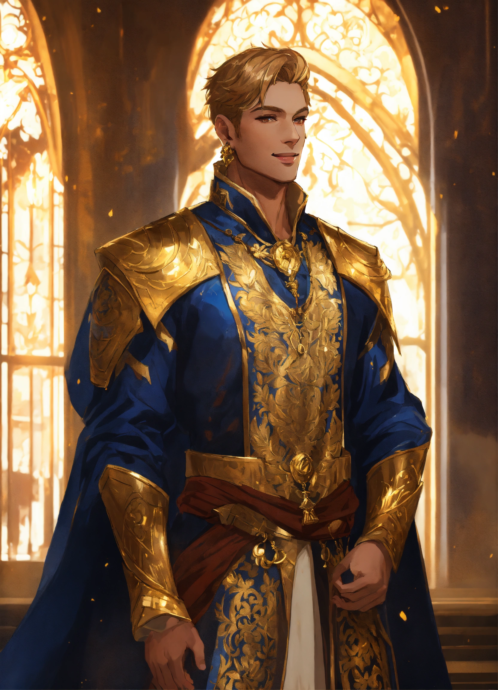 Lexica - Male aisimar full body portrait, pathfinder style, class ...
