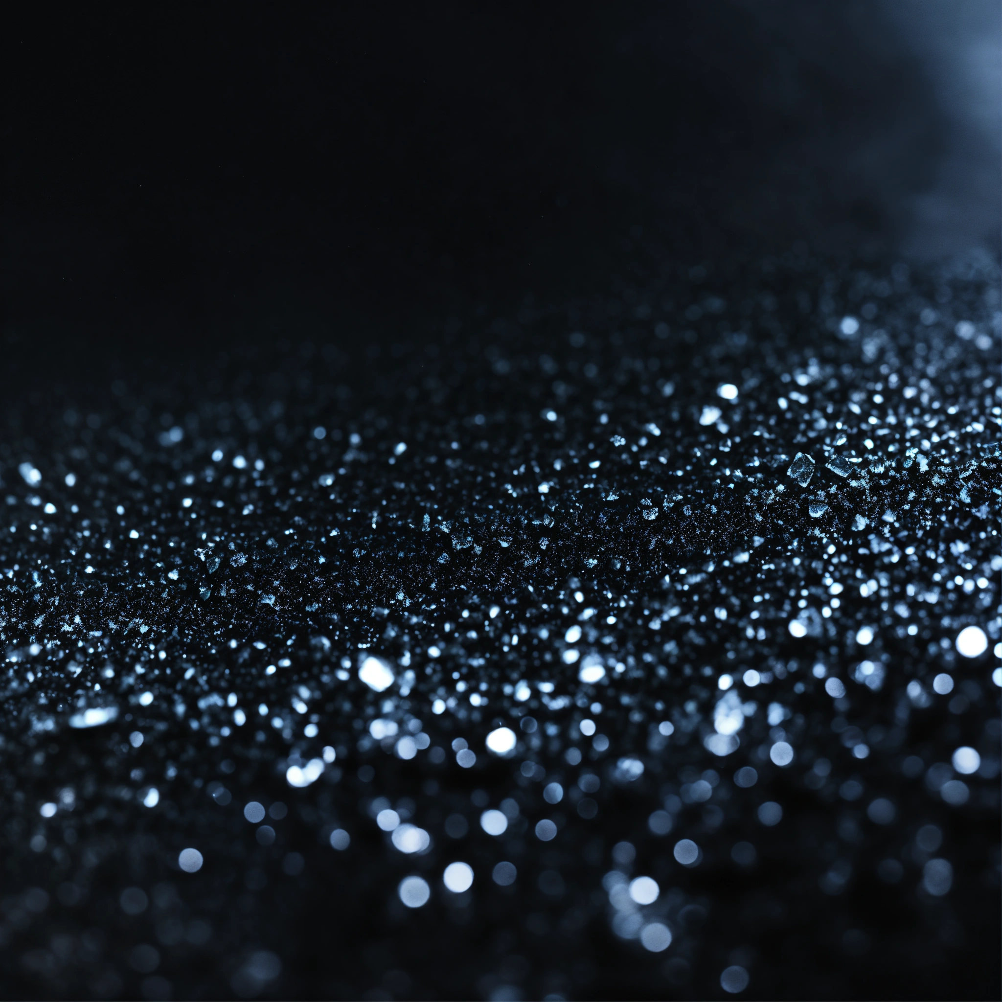 Lexica - Pure black background, overlay of crystal frost